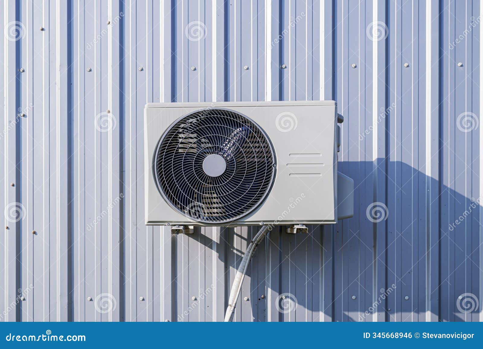 Air Conditioner Units VRV HVAC, Big Fan And A Water Cooler On A Roof Of ...