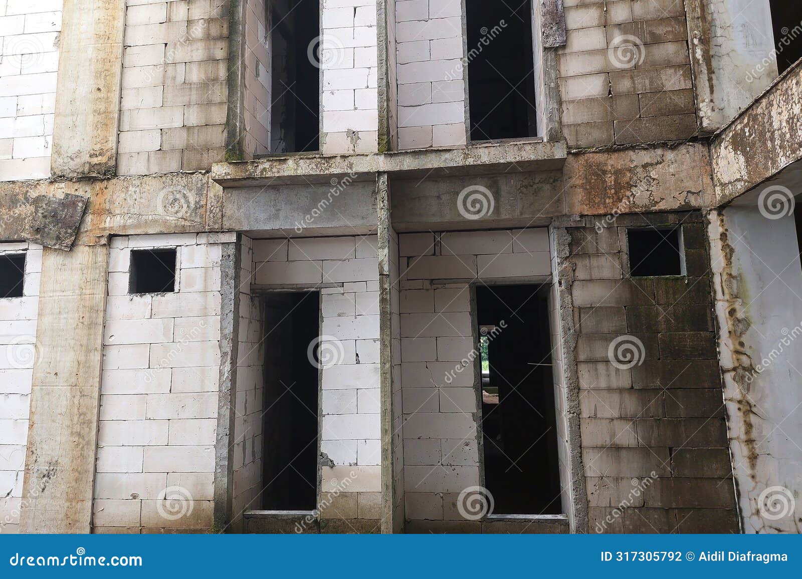 A Multi-storey Apartment Building is Visible during Construction Stock ...