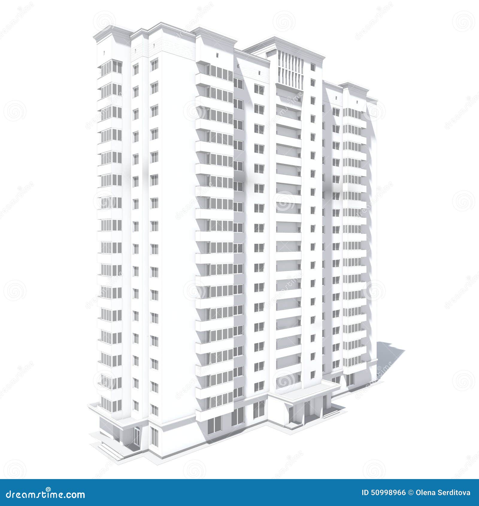Multi-storey building stock illustration. Illustration of perspective ...