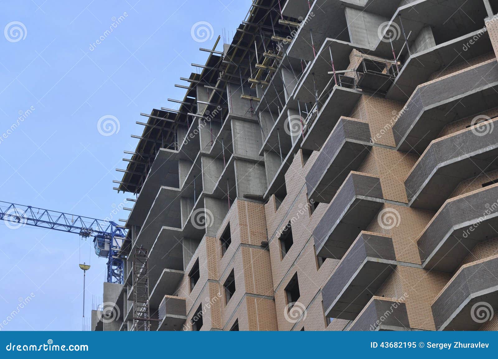 Multi-storey Building Under Construction. Stock Image - Image of ...