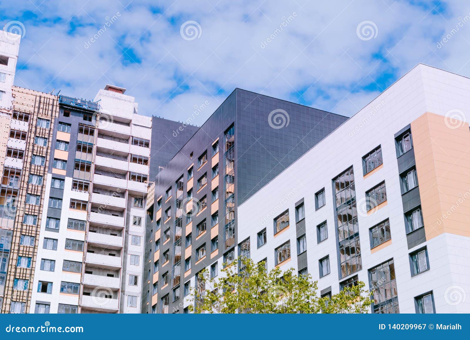 Multi-storey Buildings Under Construction Stock Image - Image of ...