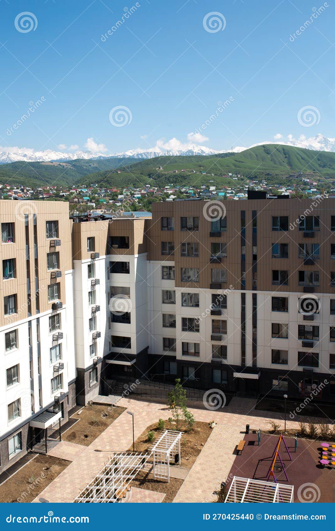 Multi-storey House on the Background of a Summer Day Stock Photo ...