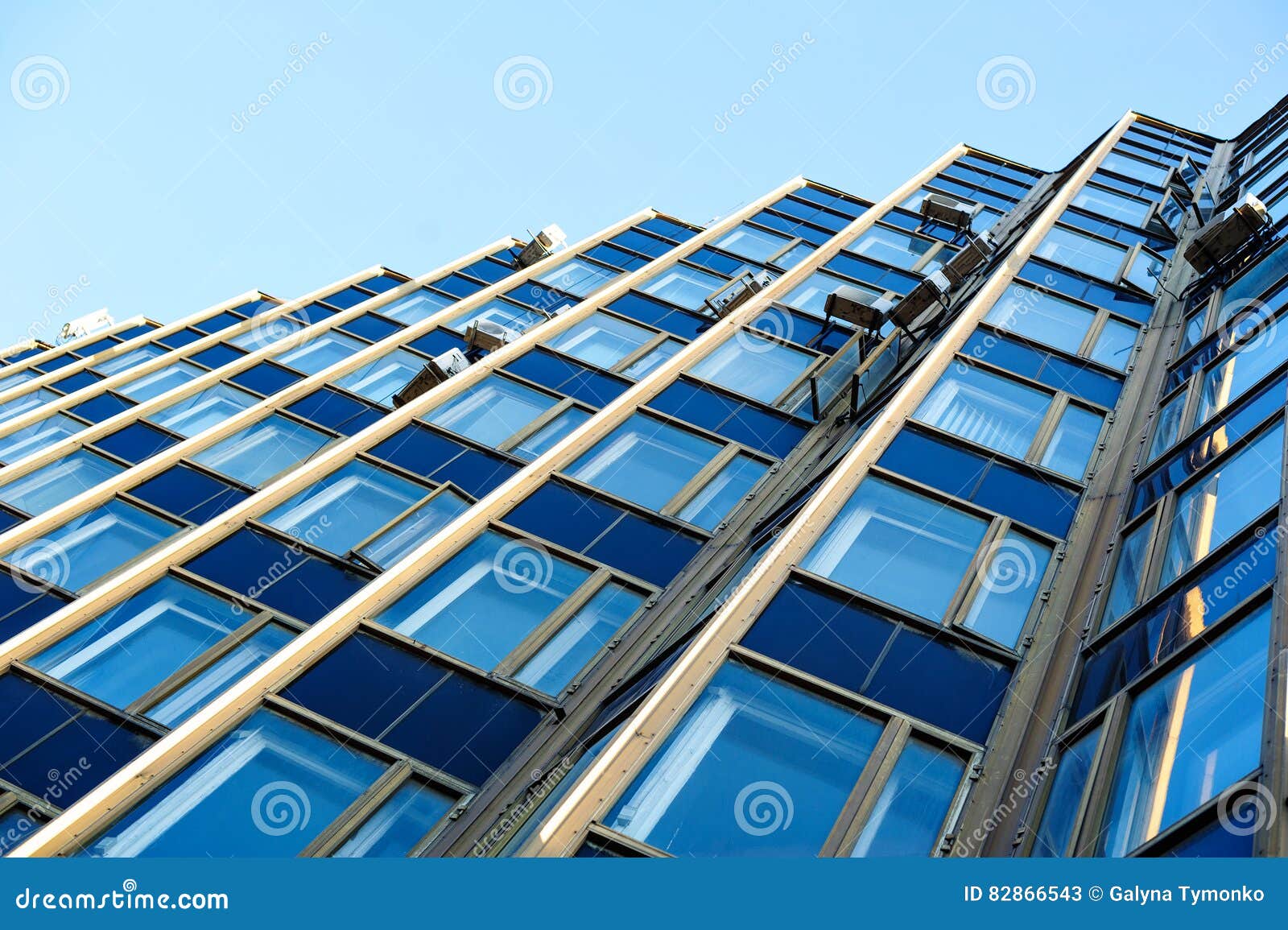Multi-storey Office Building Glass Skyscraper on the Skyline Stock ...