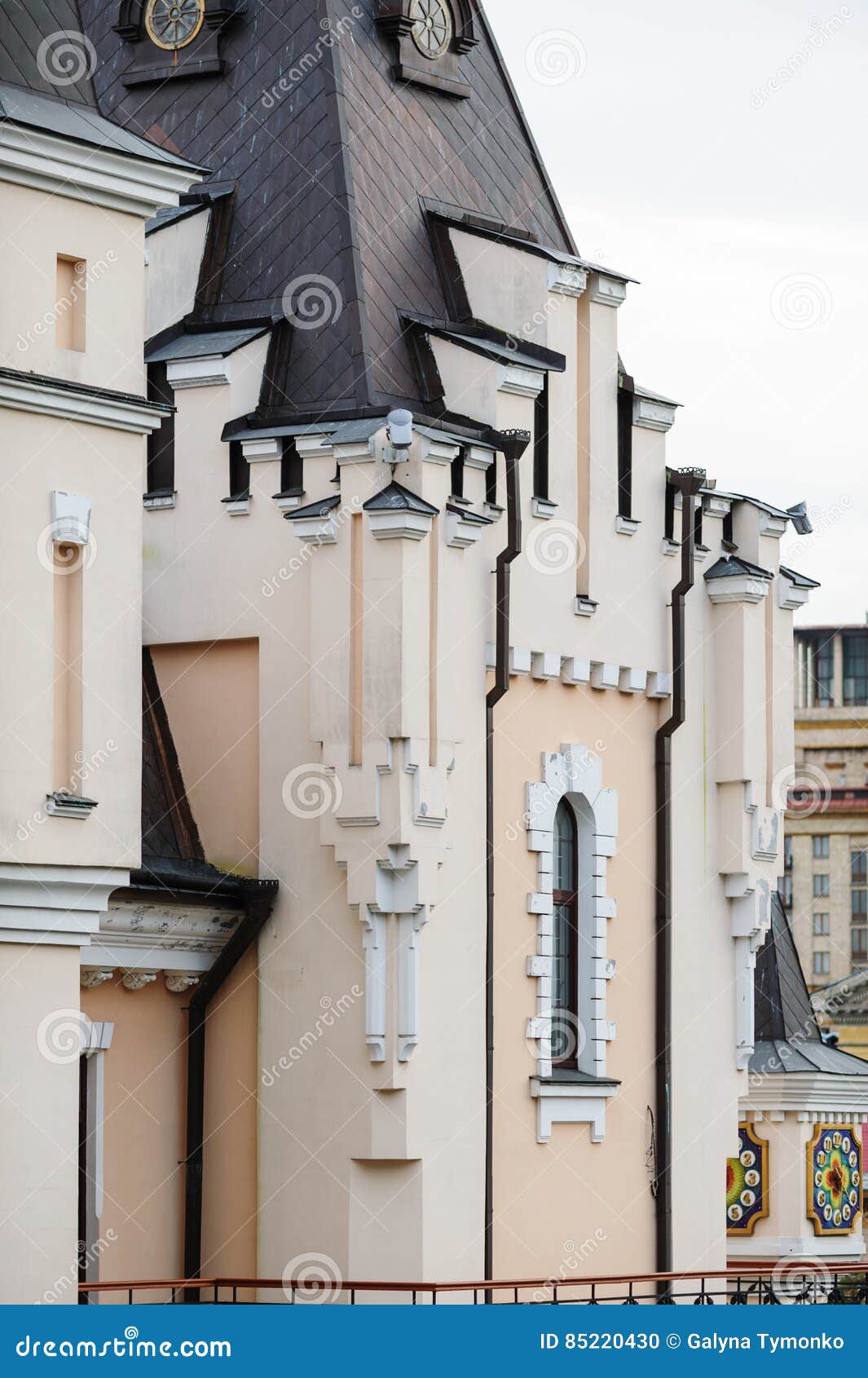 Multi-storey Old Building with Windows Stock Photo - Image of accents ...