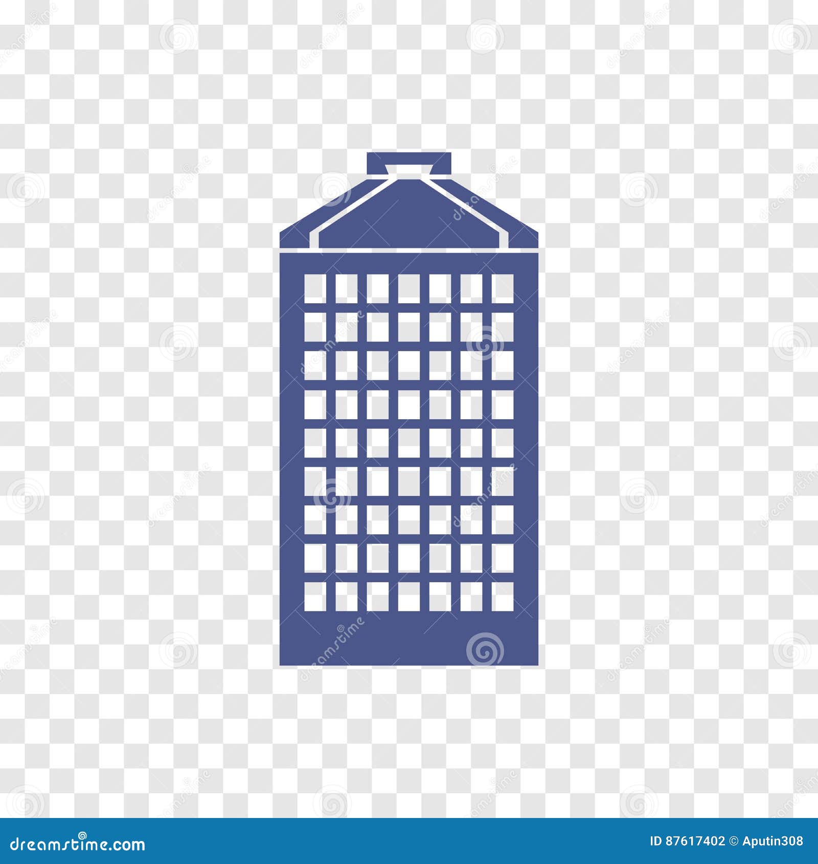 Multi-storey Public Building Icon Stock Vector - Illustration of line ...