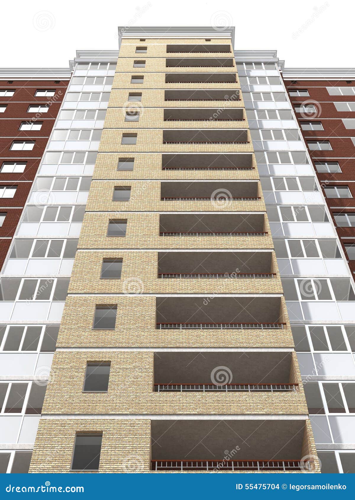 Multi-storey Residential Building Stock Illustration - Illustration of ...