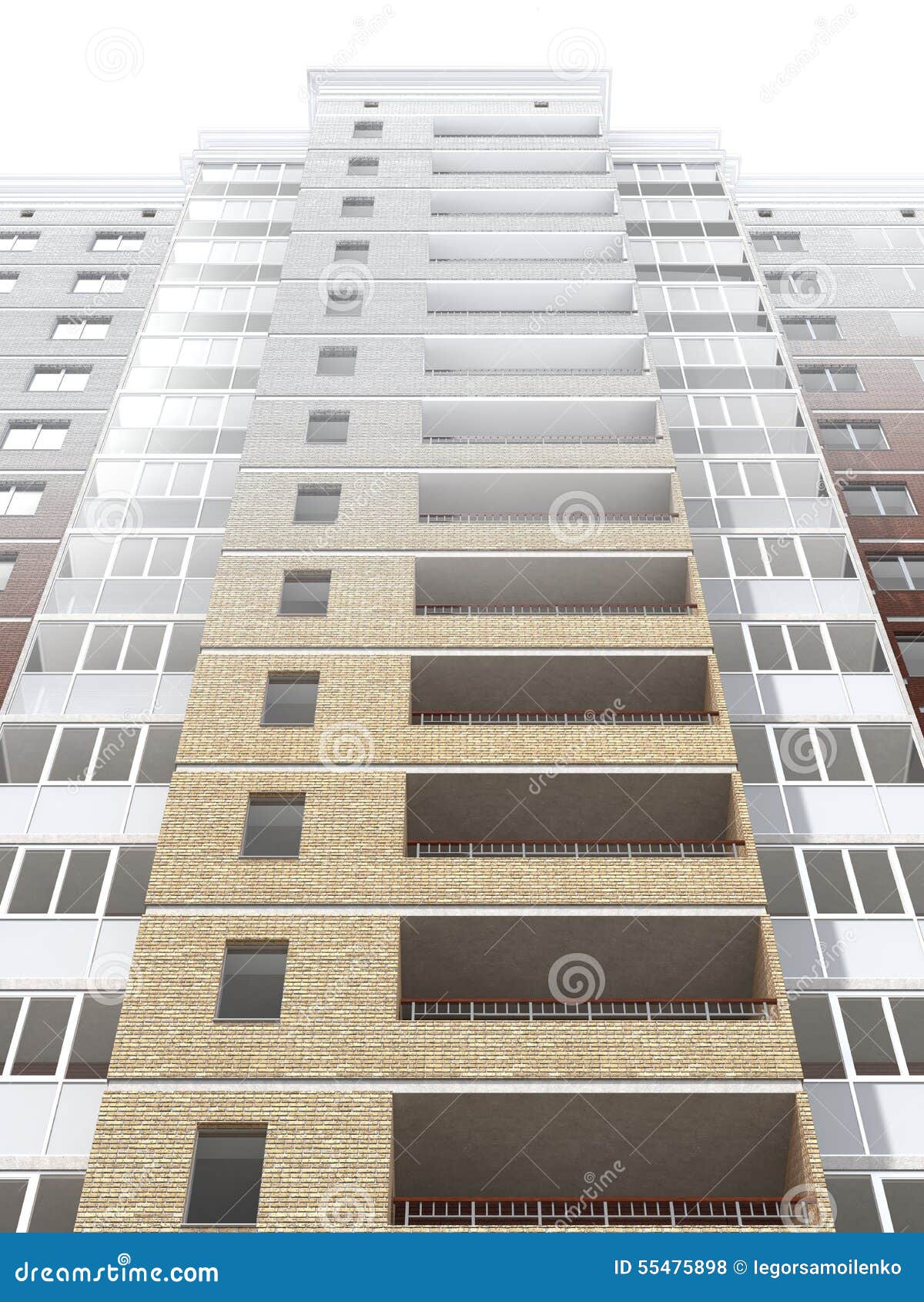 Multi-storey Residential Building Stock Illustration - Illustration of ...