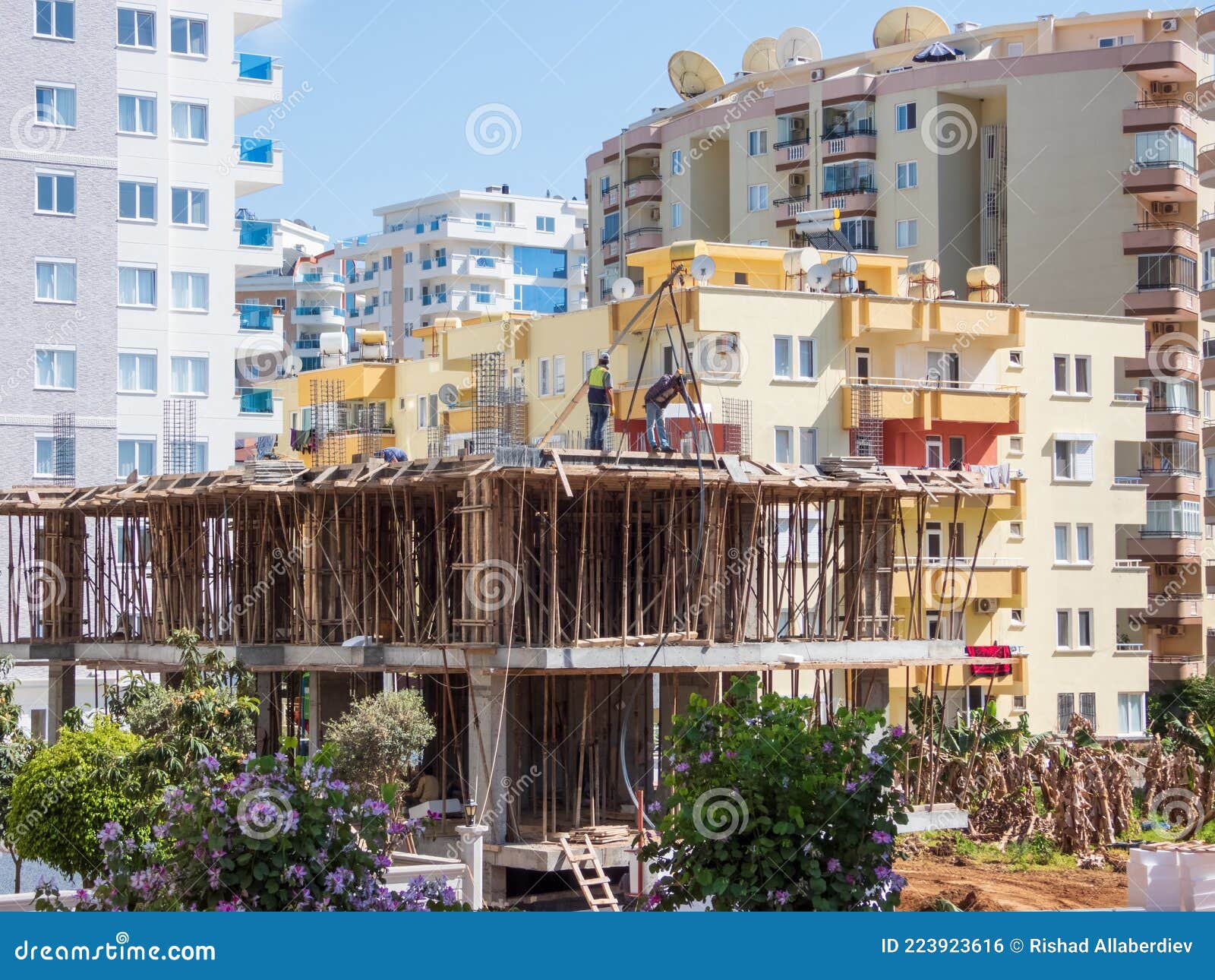 Multi-storey Residential Building at the Stage of Construction ...