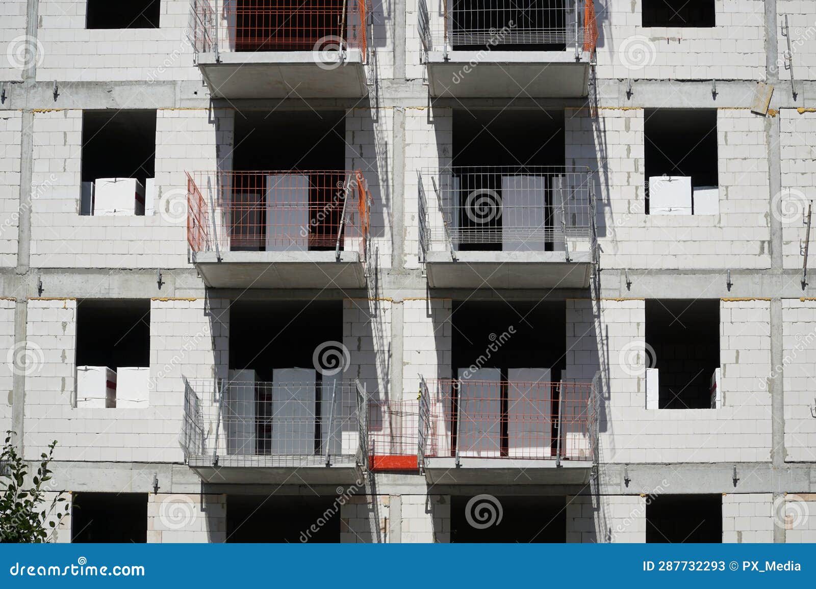 Multi Storey Residential Building Under Construction Stock Image ...