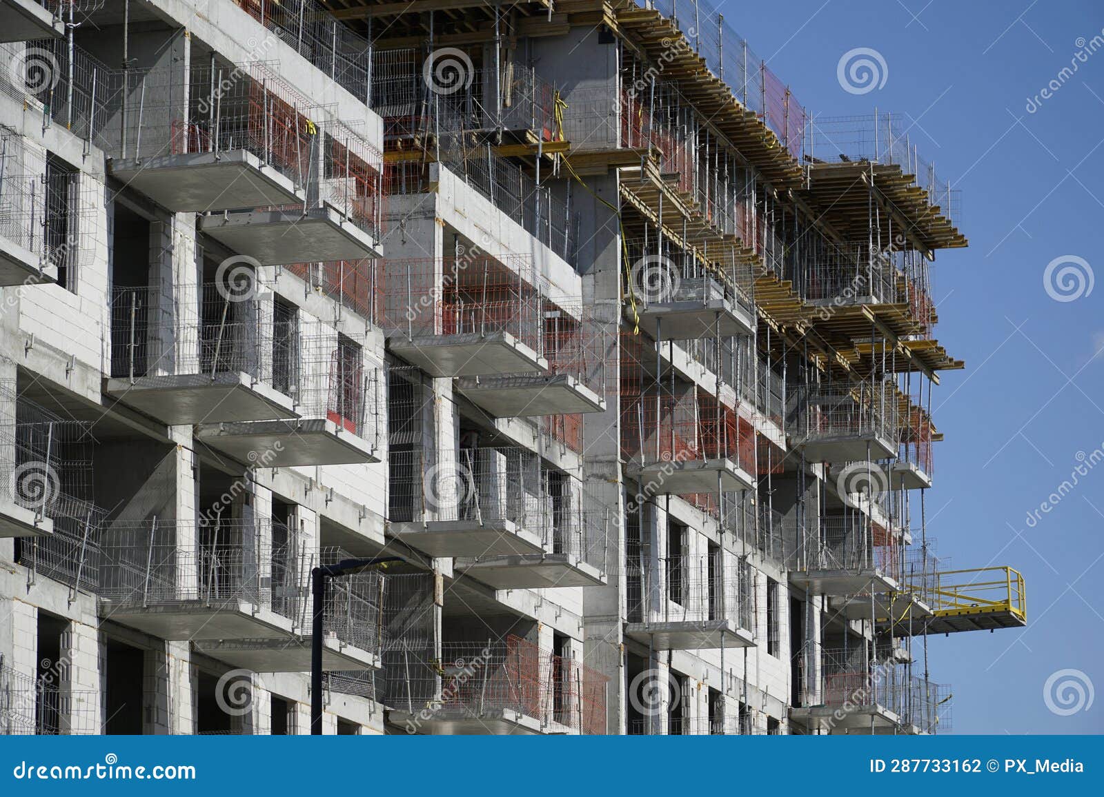 Multi Storey Residential Building Under Construction Stock Photo ...