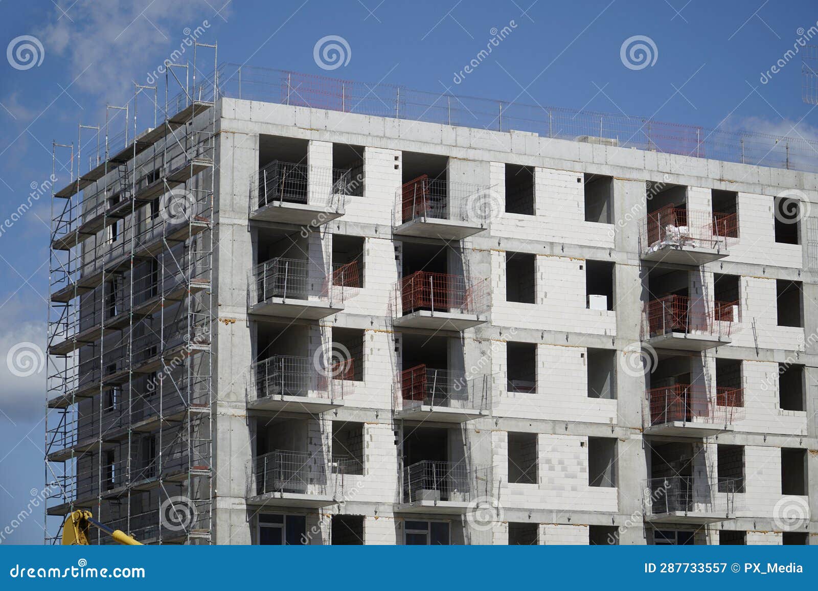 Multi Storey Residential Building Under Construction Stock Image ...