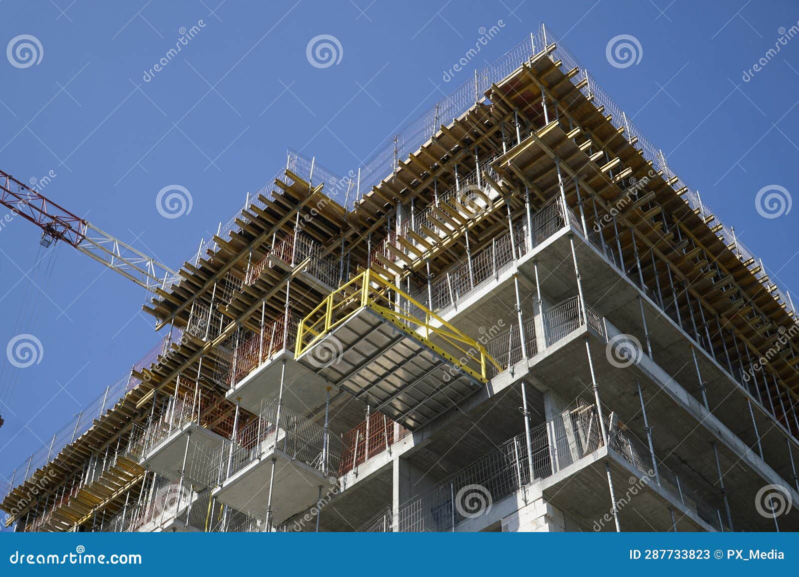 Multi Storey Residential Building Under Construction Stock Image ...