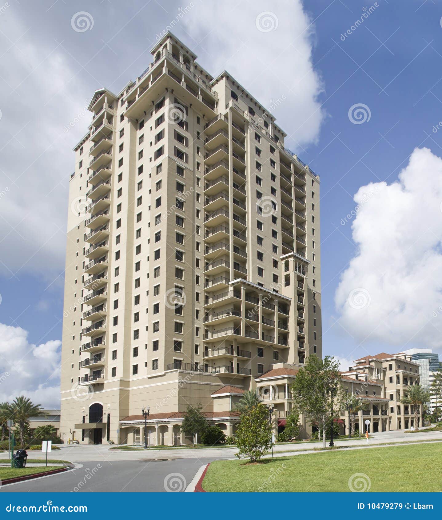 Multi story luxury condos stock image. Image of apartment - 10479279
