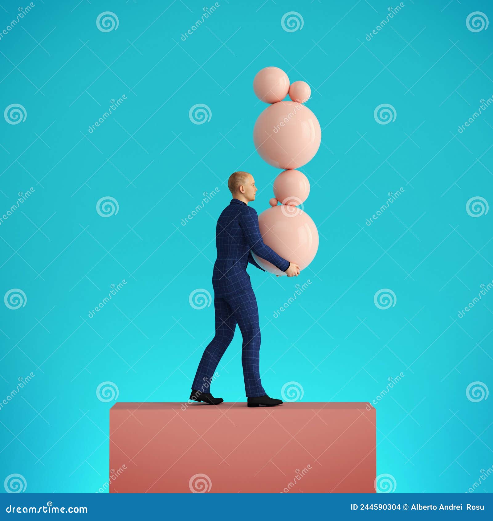 Multi tasking concept stock illustration. Illustration of investment ...