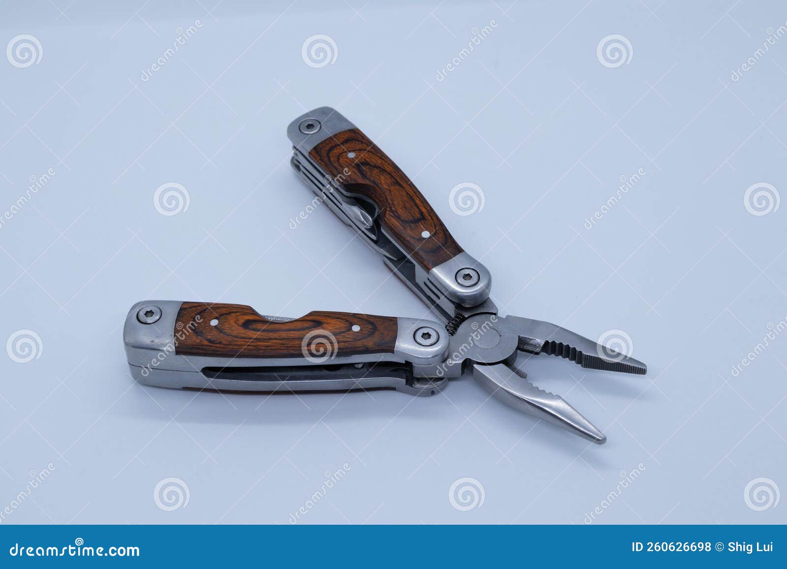 Multi Tool Tweezers Color Grey on White Background Stock Photo - Image ...