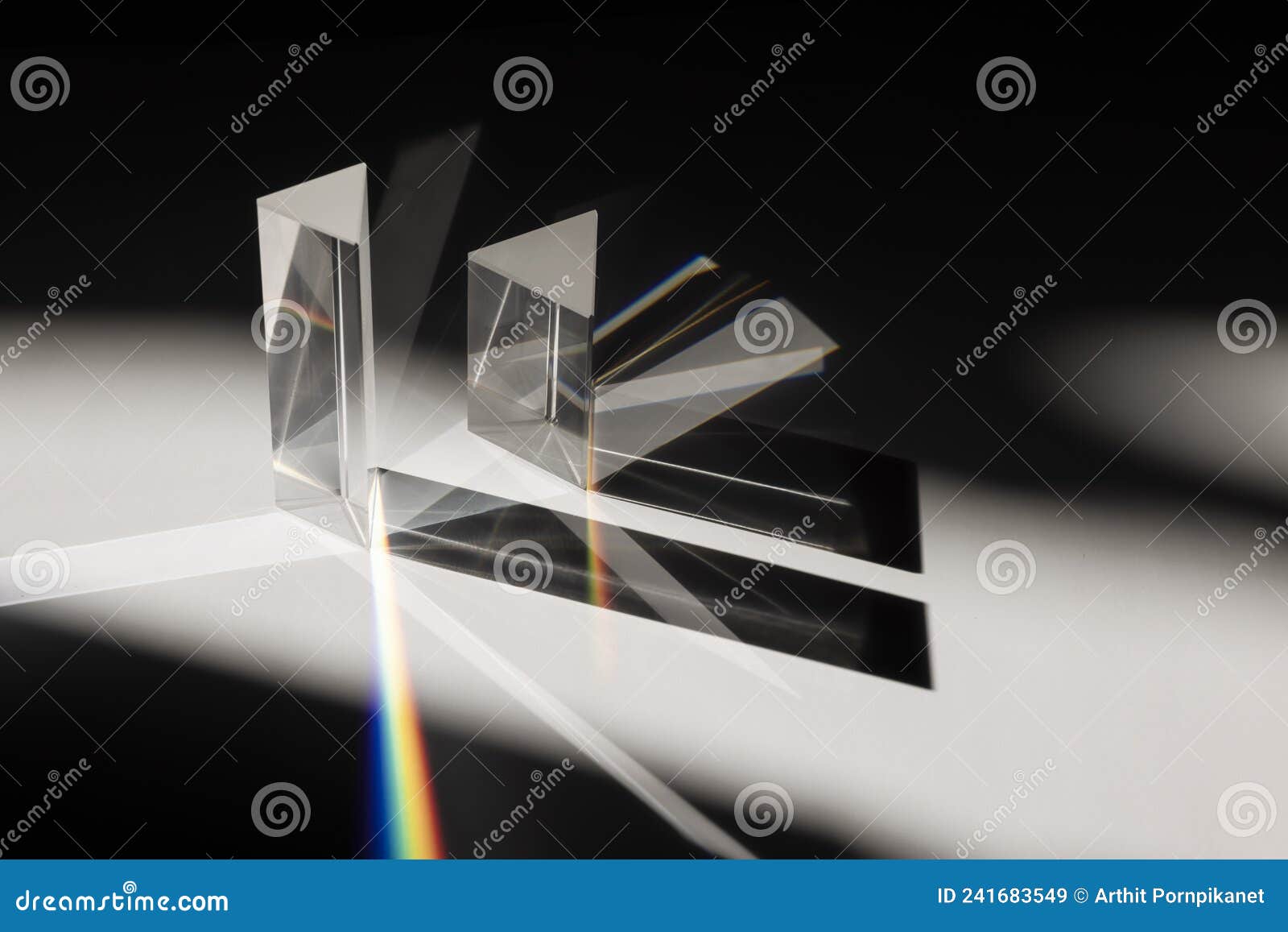 Multi Triangular Prism Dispersing Sun Beam Splitting into a Spectrum on ...