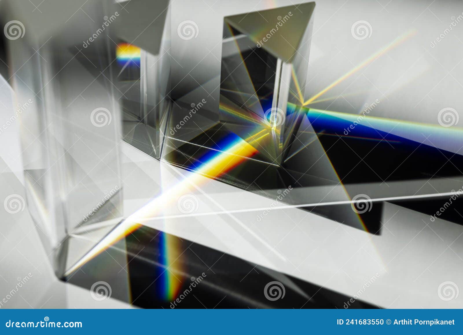 Multi Triangular Prism Dispersing Sun Beam Splitting into a Spectrum on ...