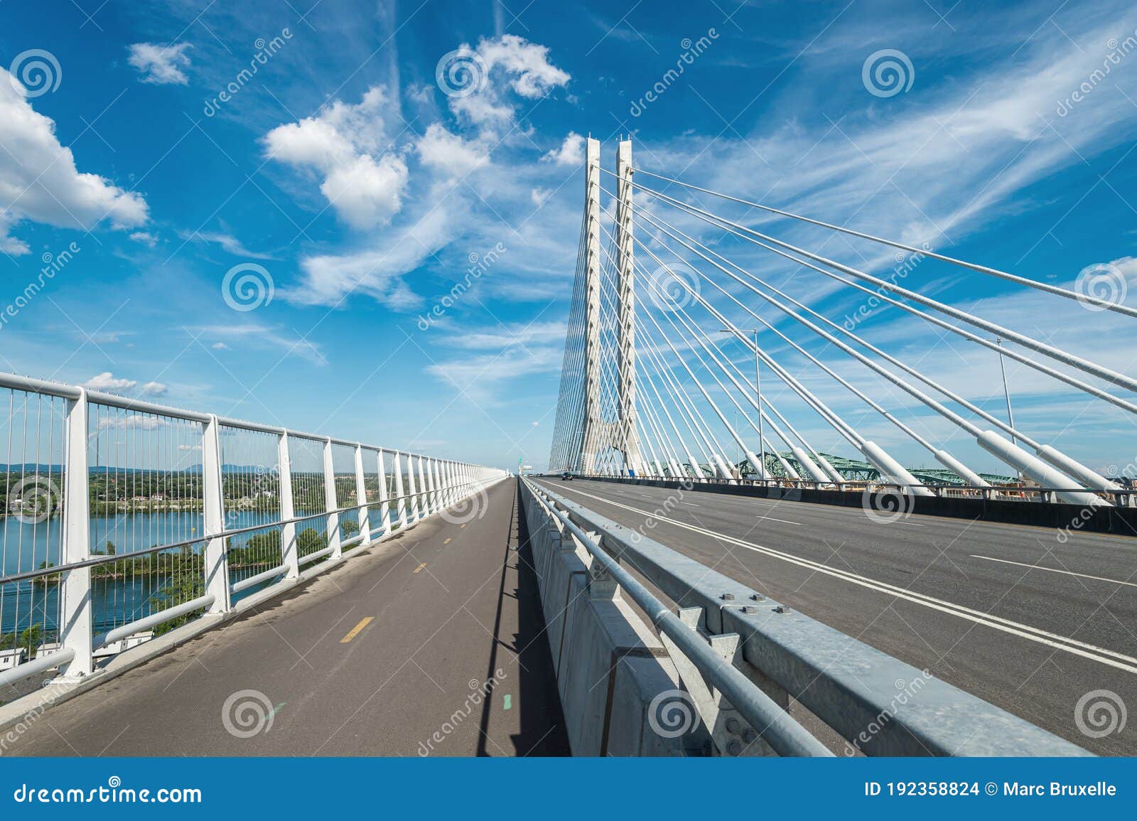 Multi-use Pathway on New Samuel De Champlain Bridge Editorial Stock ...