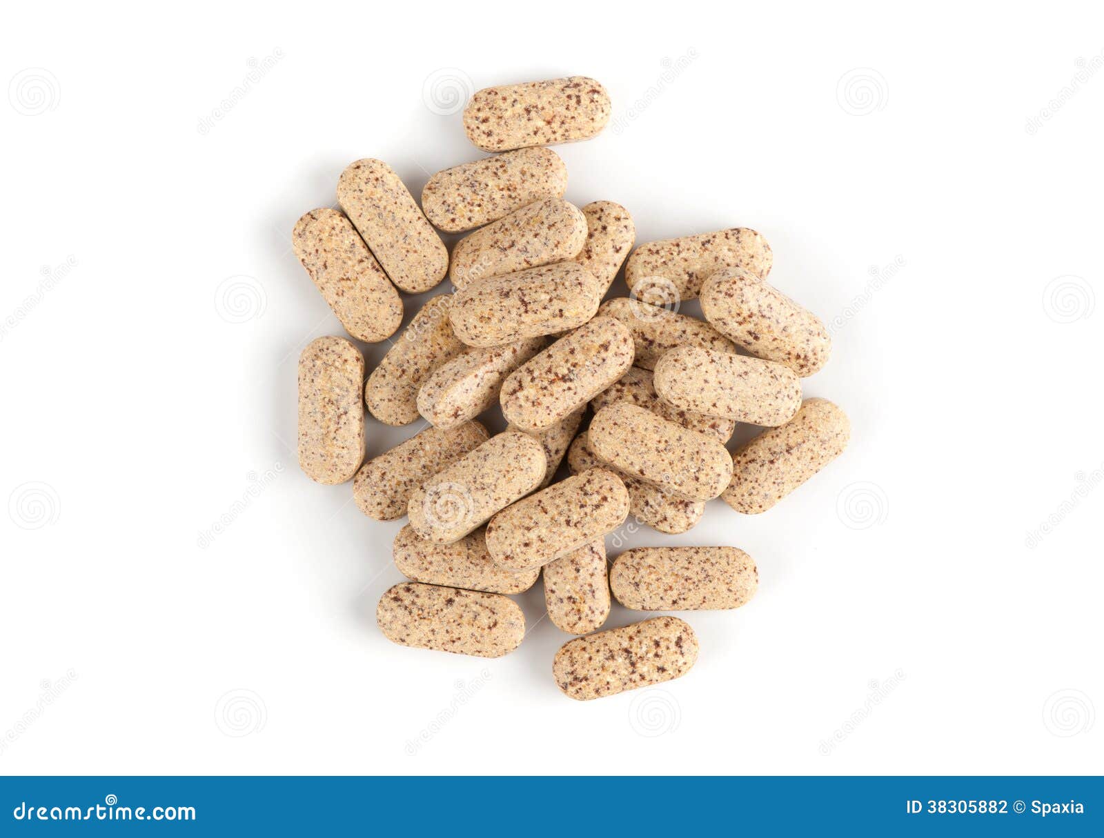 Multi Vitamin Tablets on White Stock Photo - Image of isolated ...