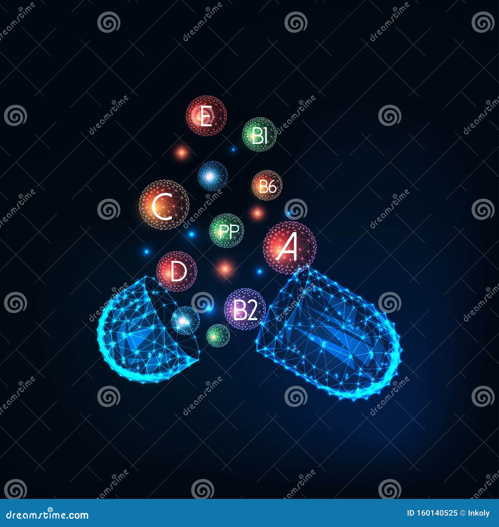 Futuristic Glowing Low Polygonal Herbal Pharmacy Concept With Capsule ... Futuristic Glowing Low Polygonal Herbal Pharmacy Concept With Capsule ...