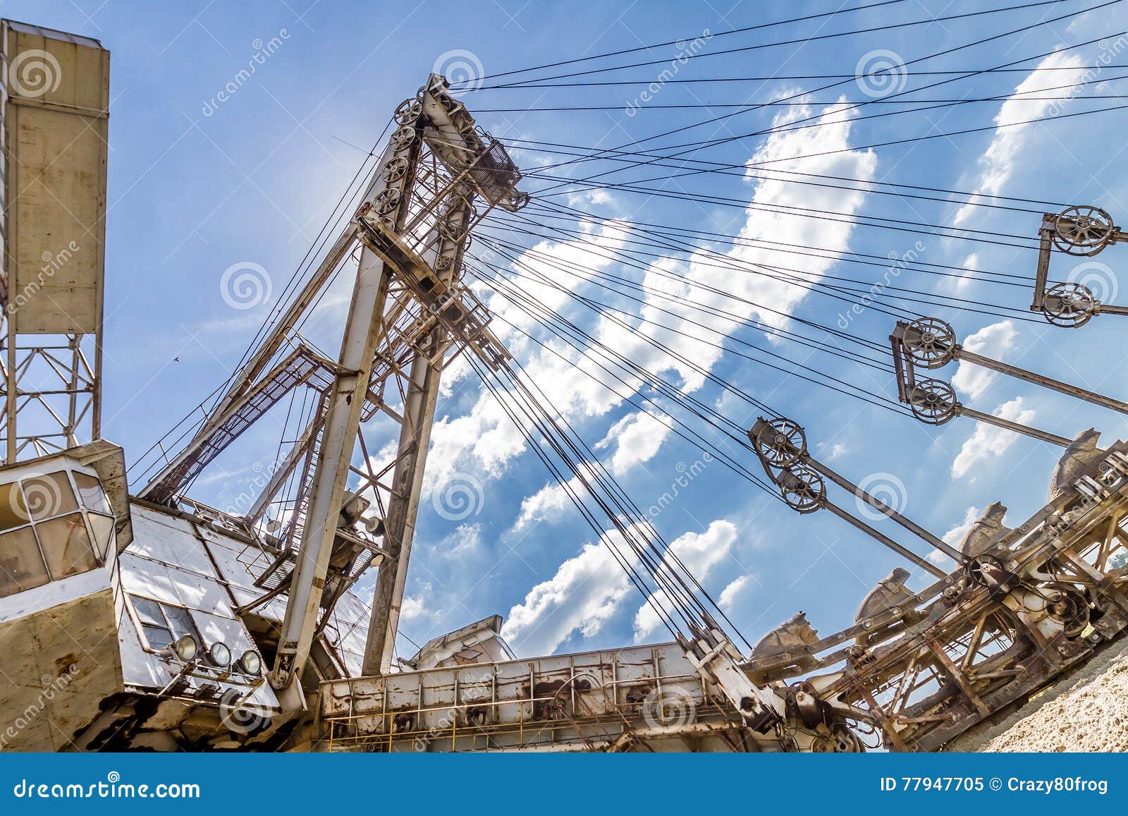 Multibucket Excavator Elements, Giant Stacker Stock Image - Image of ...