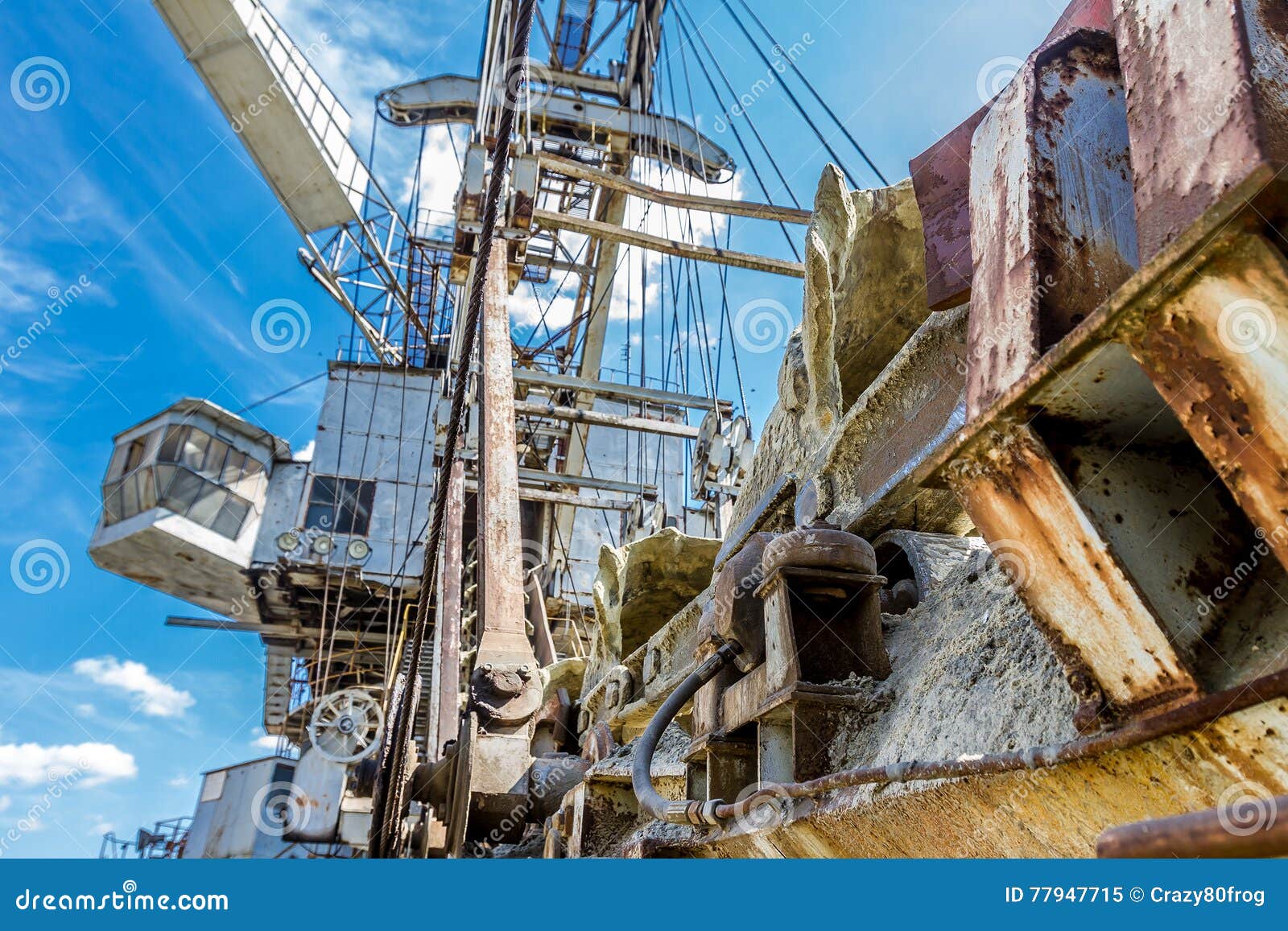Multibucket Excavator Elements, Giant Stacker Stock Image - Image of ...