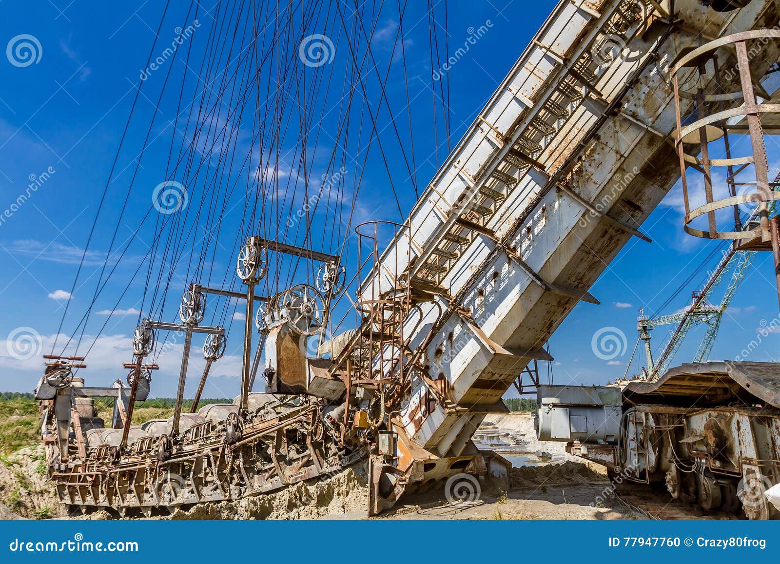 Multibucket Excavator Elements, Giant Stacker Stock Photo - Image of ...