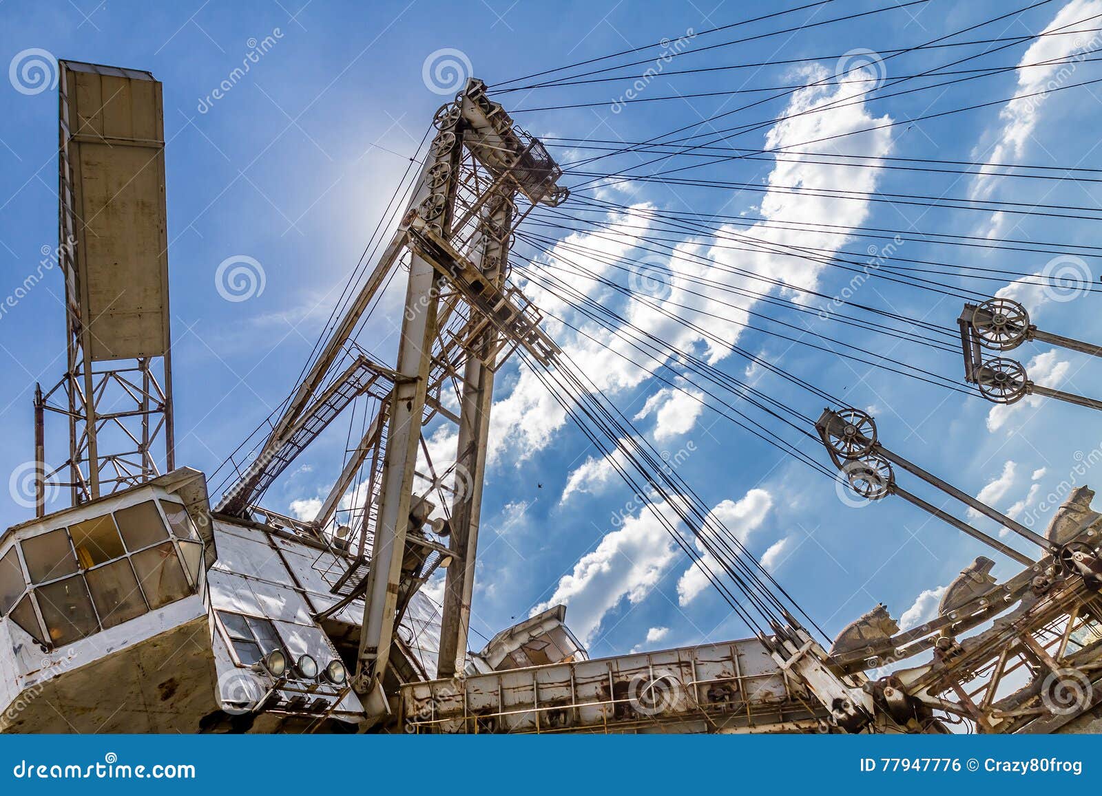 Multibucket Excavator Elements, Giant Stacker Stock Photo - Image of ...