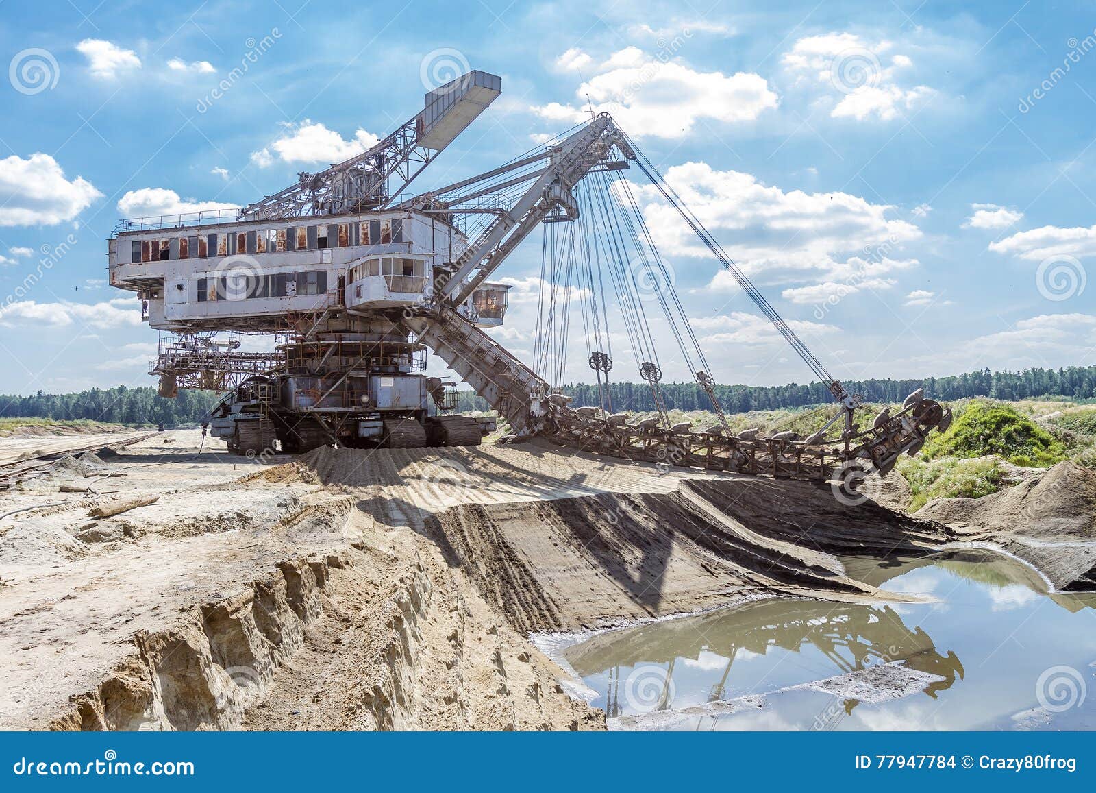 Multibucket Excavator Elements, Giant Stacker Stock Photo - Image of ...