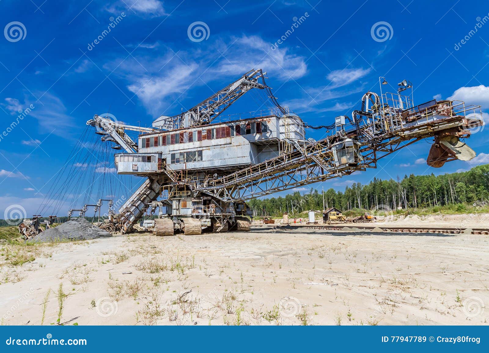 Multibucket Excavator Elements, Giant Stacker Stock Photo ...
