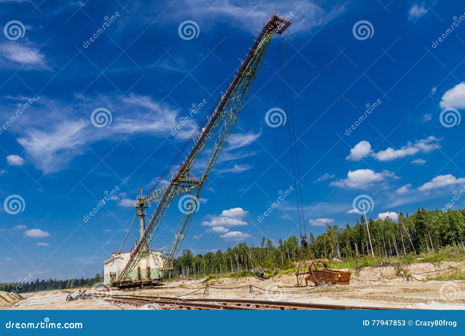 Multibucket Excavator Elements, Giant Stacker Stock Image - Image of ...
