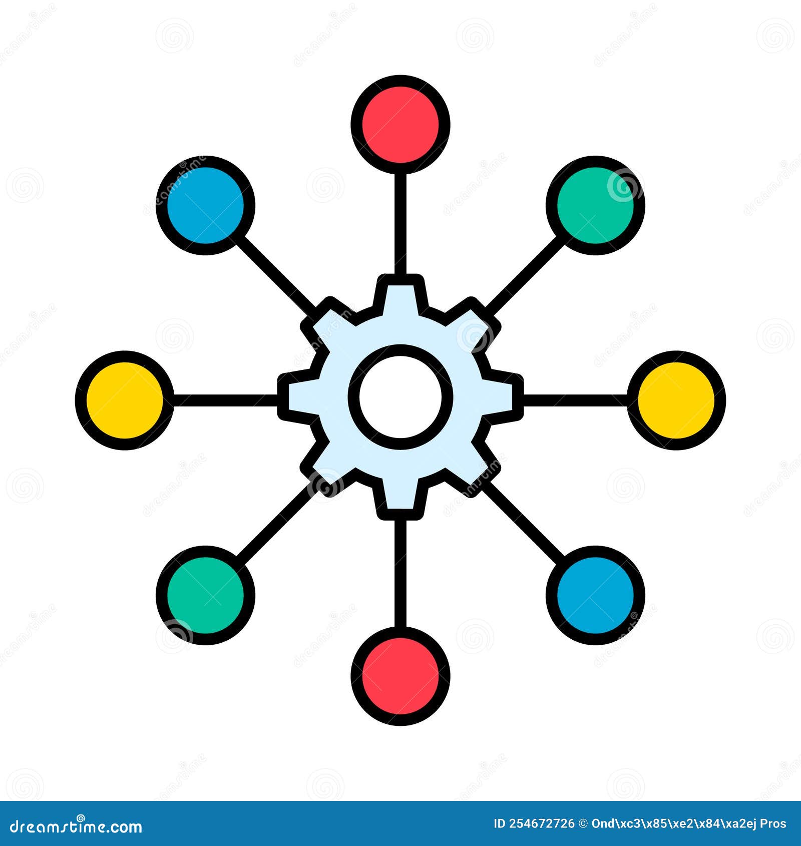 Multichannel Digital Design Icon, Omnichannel Flat Web Symbol, Internet ...