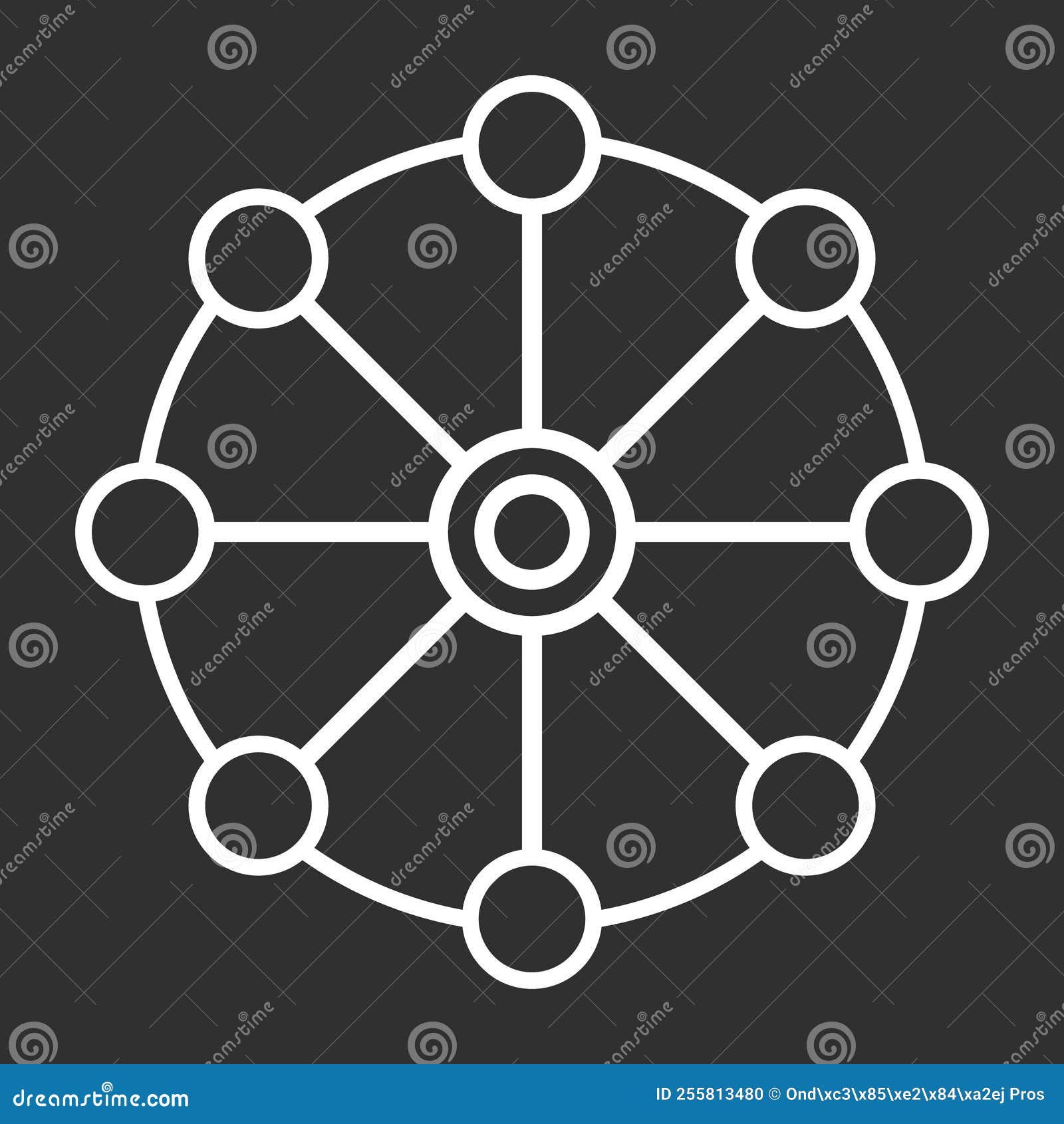 Multichannel Digital Design Icon, Omnichannel Flat Web Symbol, Internet ...