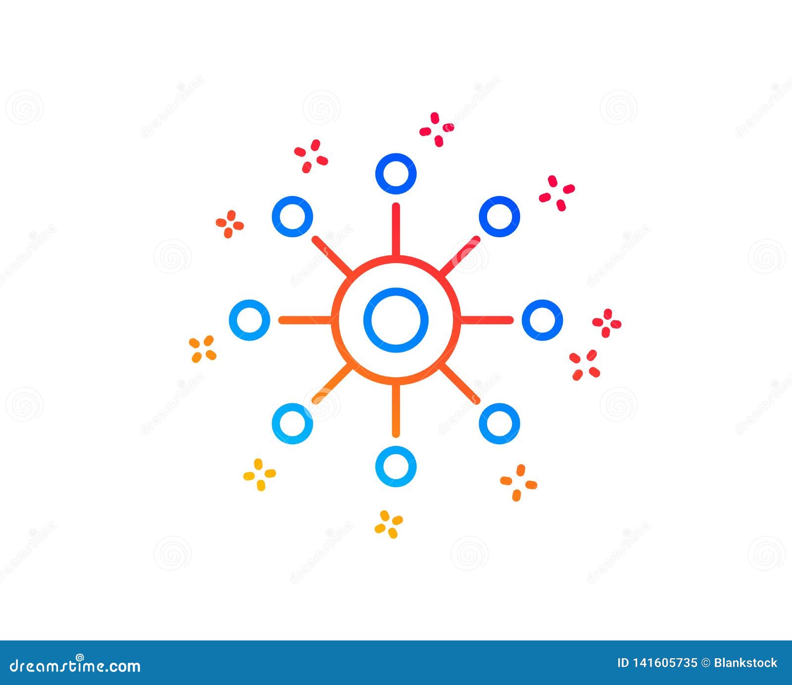 Multichannel Line Icon. Multitasking Sign. Vector Stock Vector ...