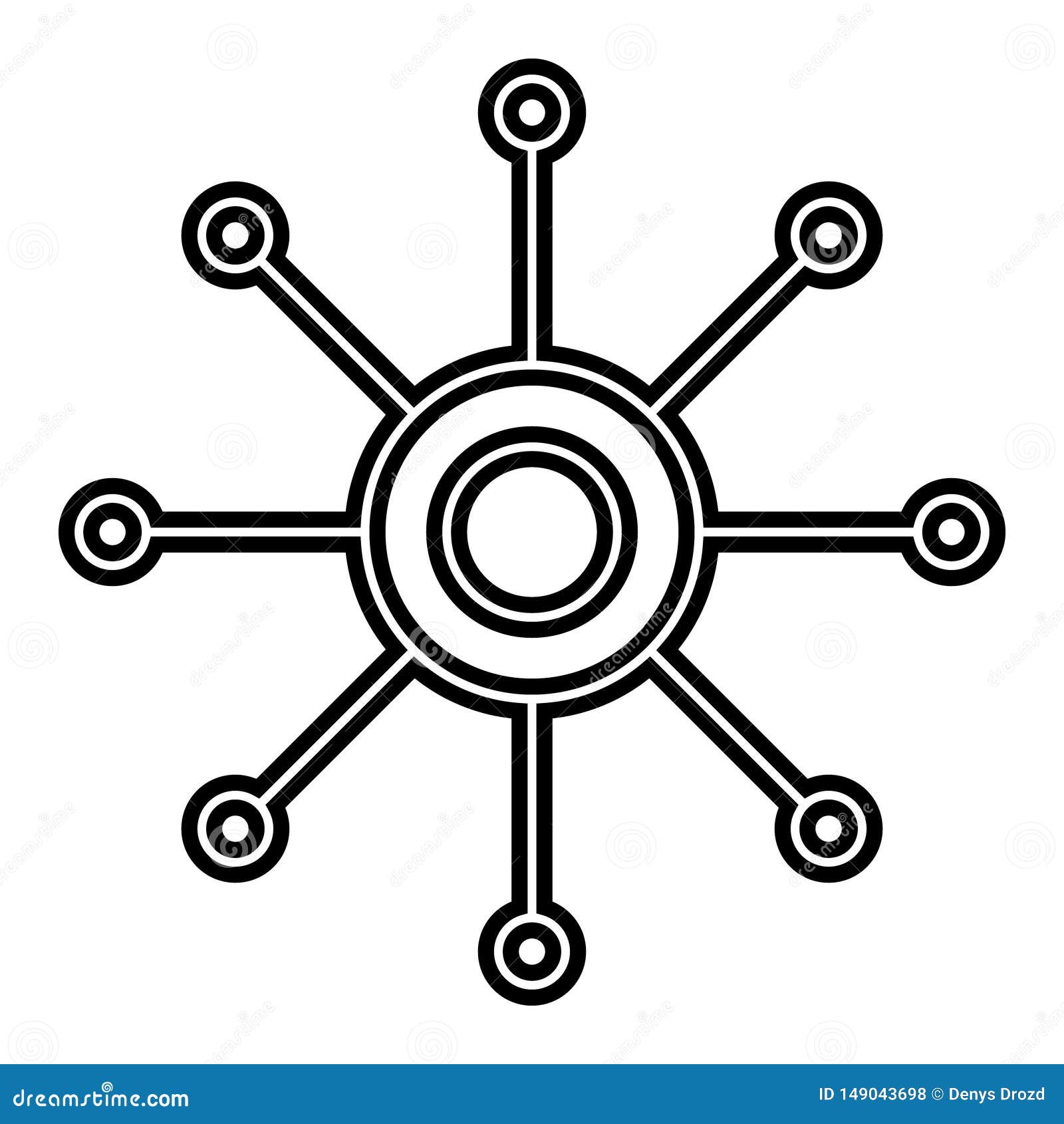 Multichannel Vector Icon. Multitasking Illustration Icon. Omnichannel ...