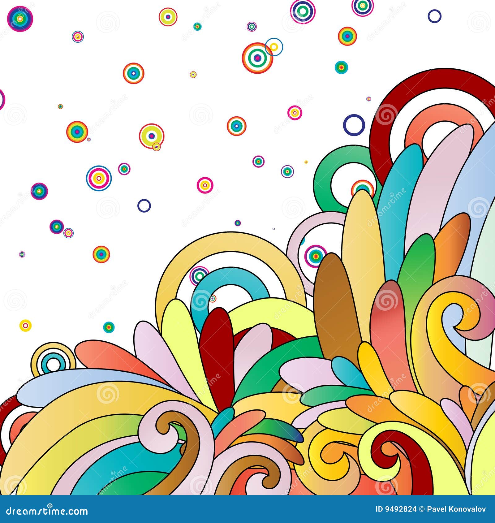 Multicolor Abstract Background Stock Vector - Illustration of cartoons ...