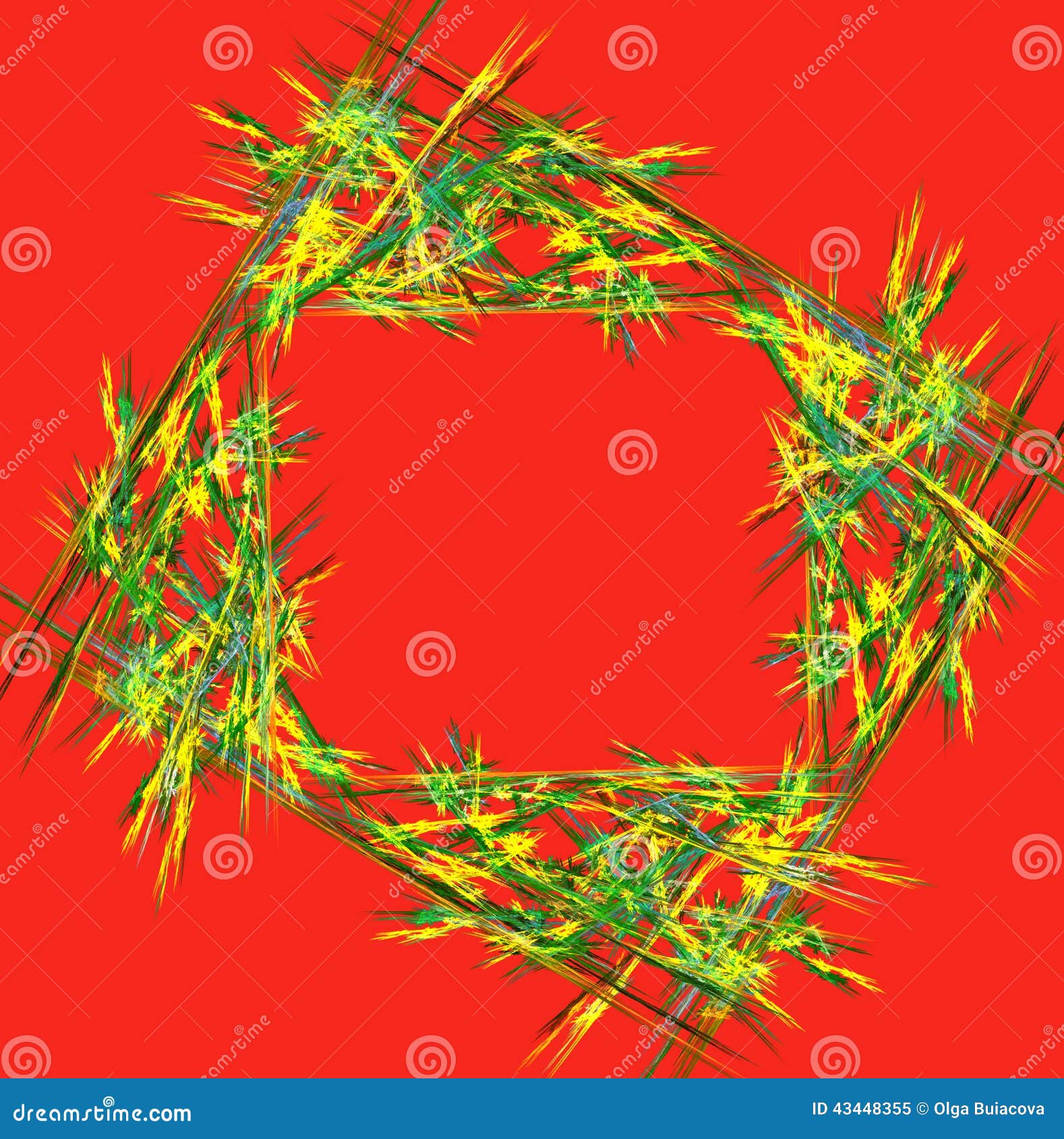 Multicolor Abstract Background in Geometric Style in Red. Stock ...