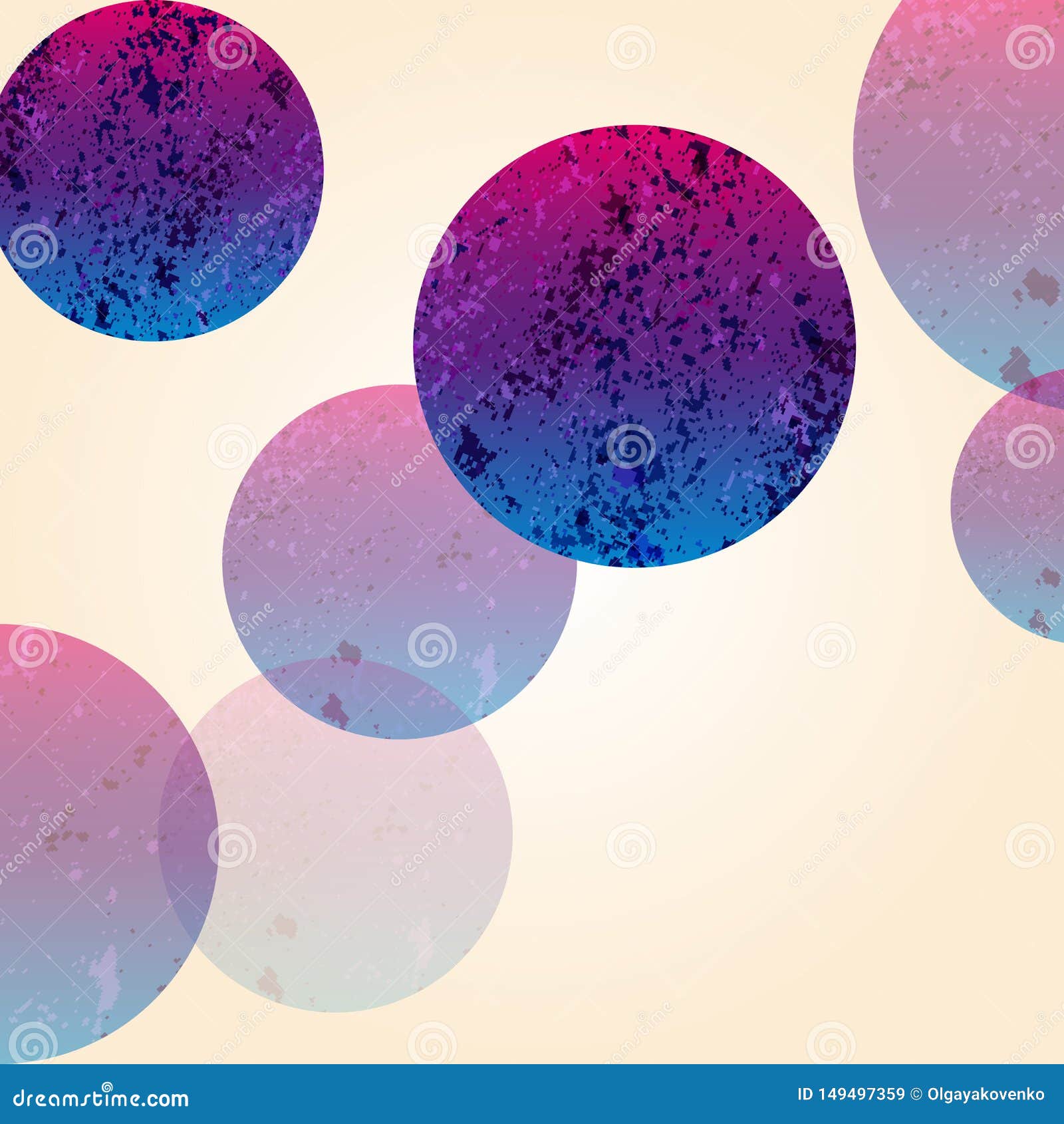 Multicolor Abstract Bright Background. Circles Elements for Design ...