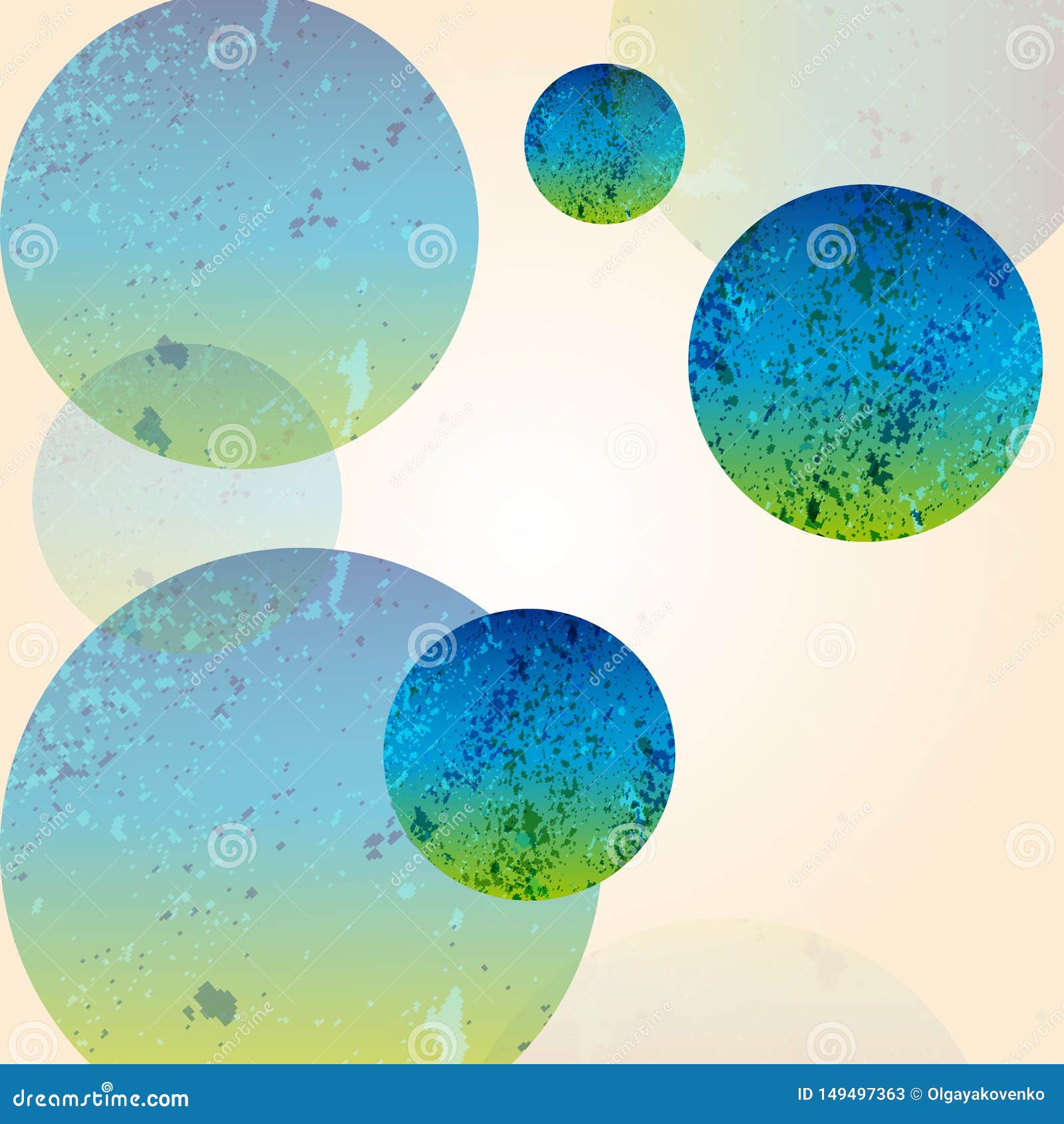 Multicolor Abstract Bright Background. Circles Elements for Design ...
