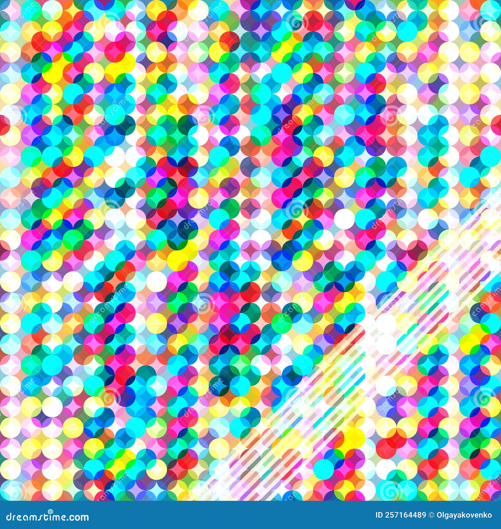 Multicolor Abstract Bright Background with Circles. Elements for Design ...