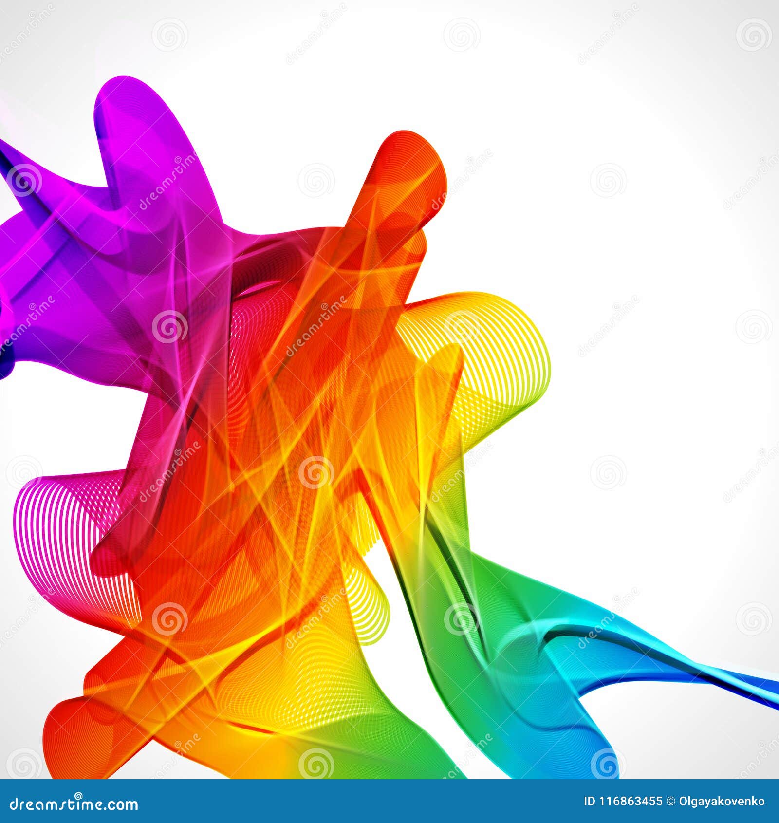 Multicolor Abstract Bright Background. Elements for Design Stock Vector ...