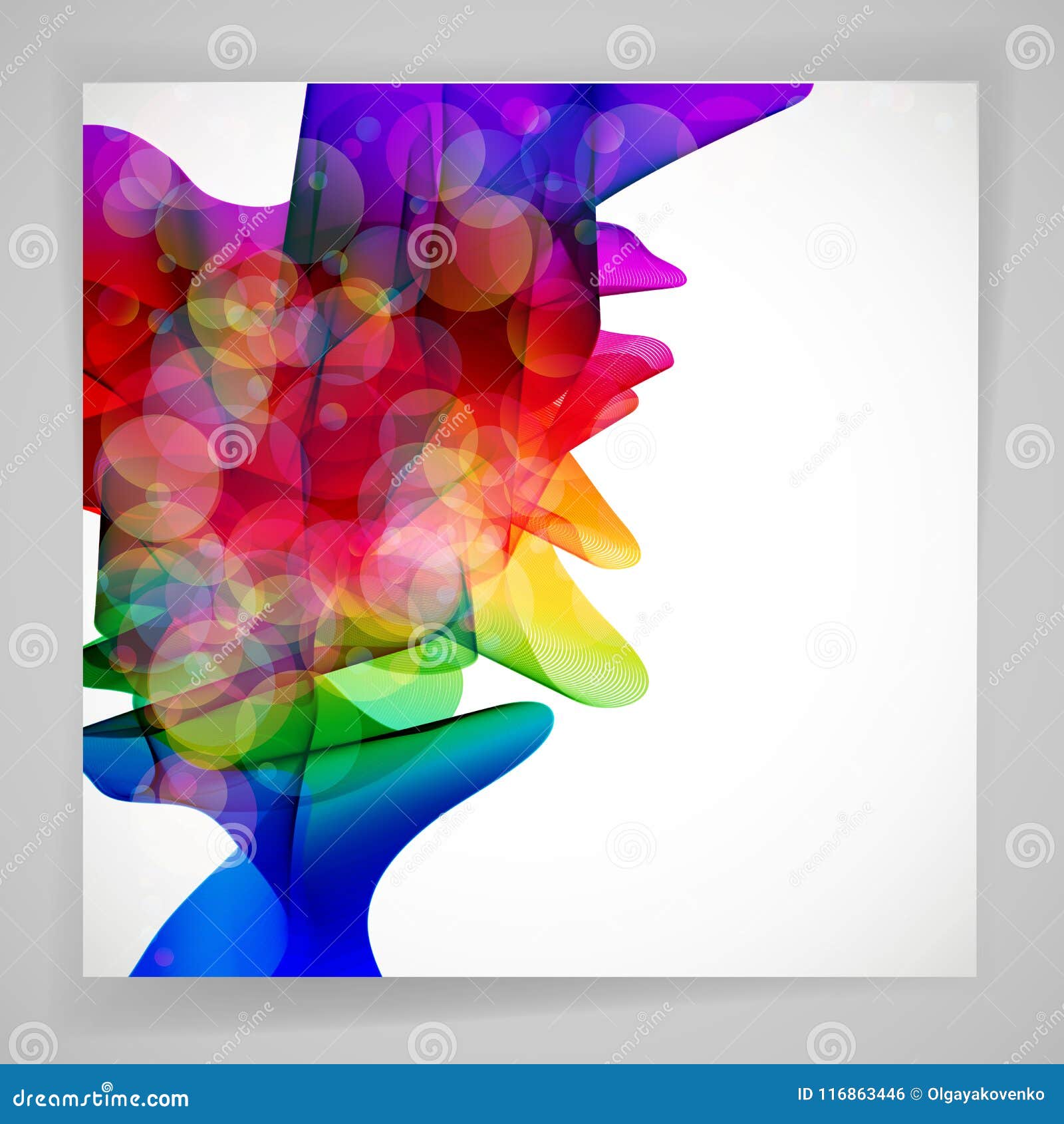 Multicolor Abstract Bright Background. Elements for Design Stock Vector ...