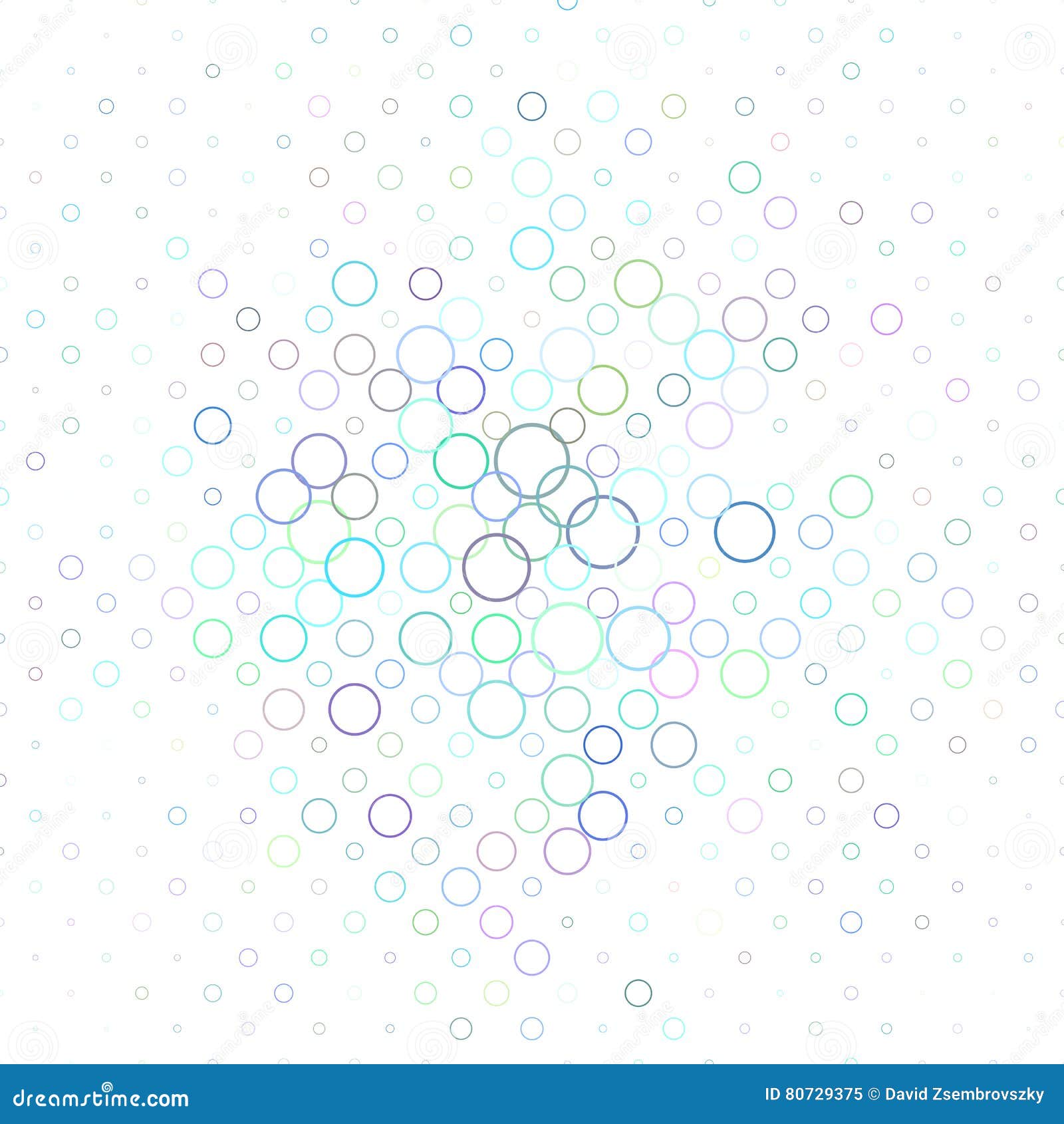 Multicolor Abstract Circle Pattern Background Stock Vector ...