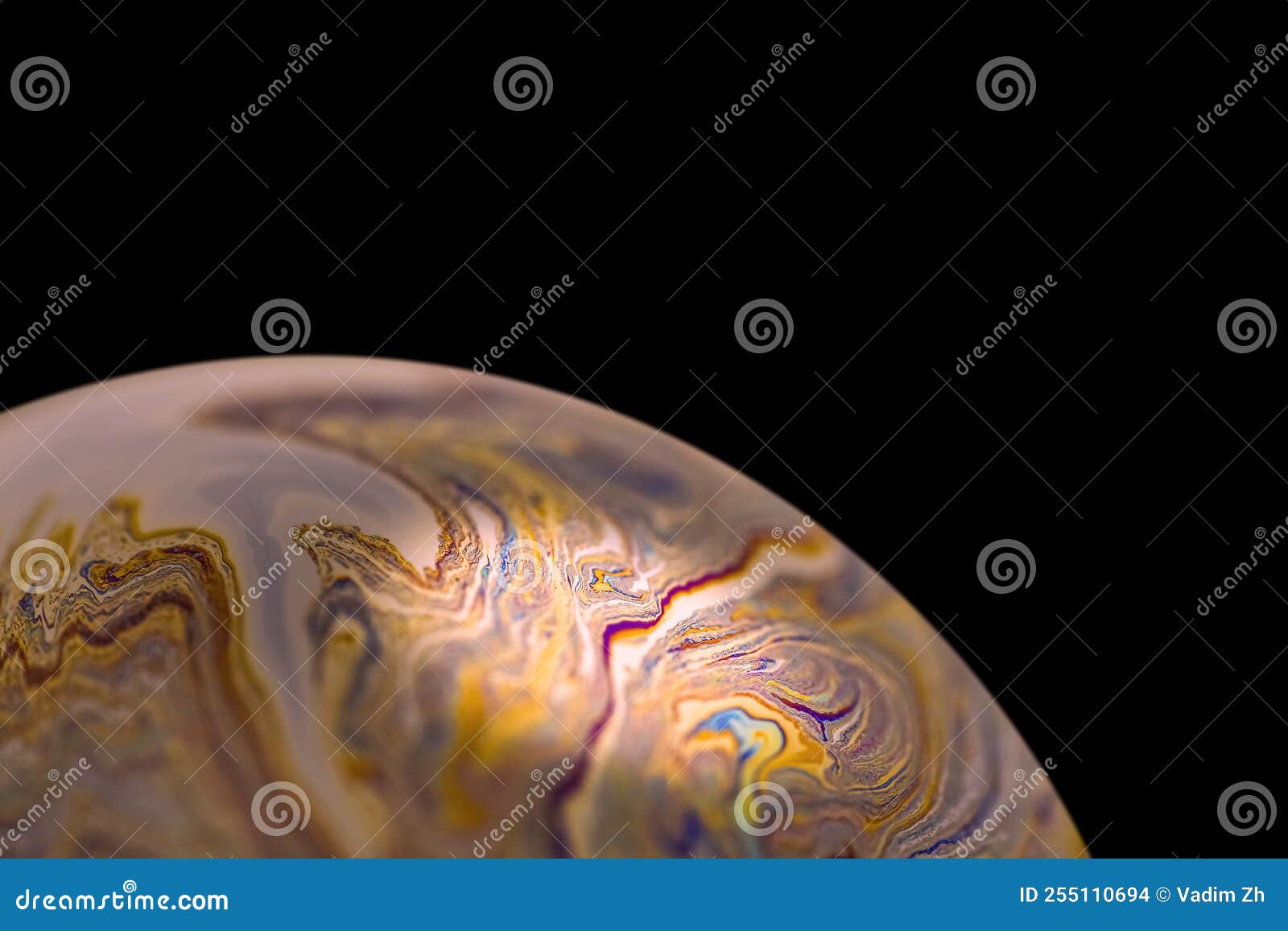 Multicolor Abstract Cold Alien Planet with an Atmosphere in Universe ...