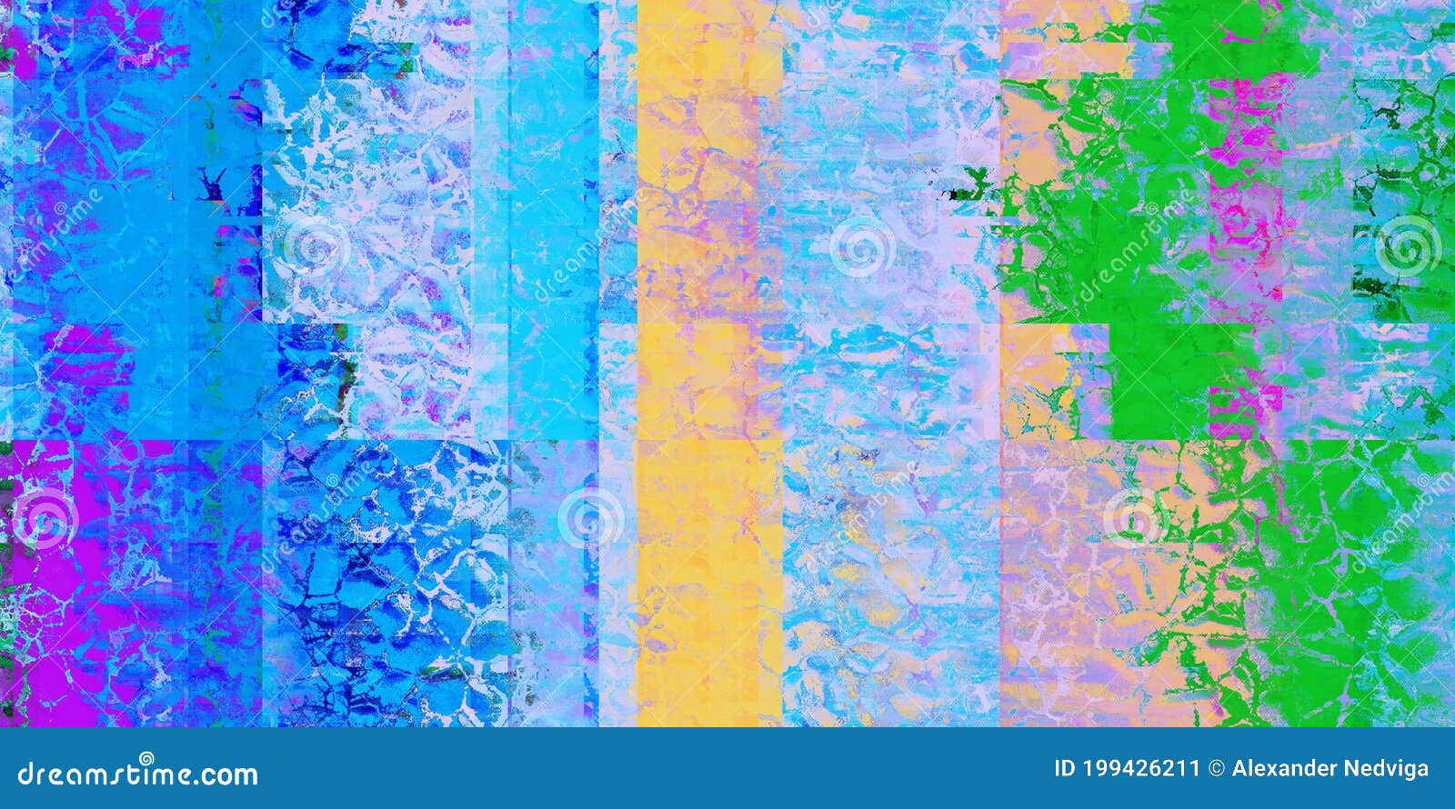 Multicolor Abstract Grunge Pattern. Distortion Screen Texture. Colorful ...