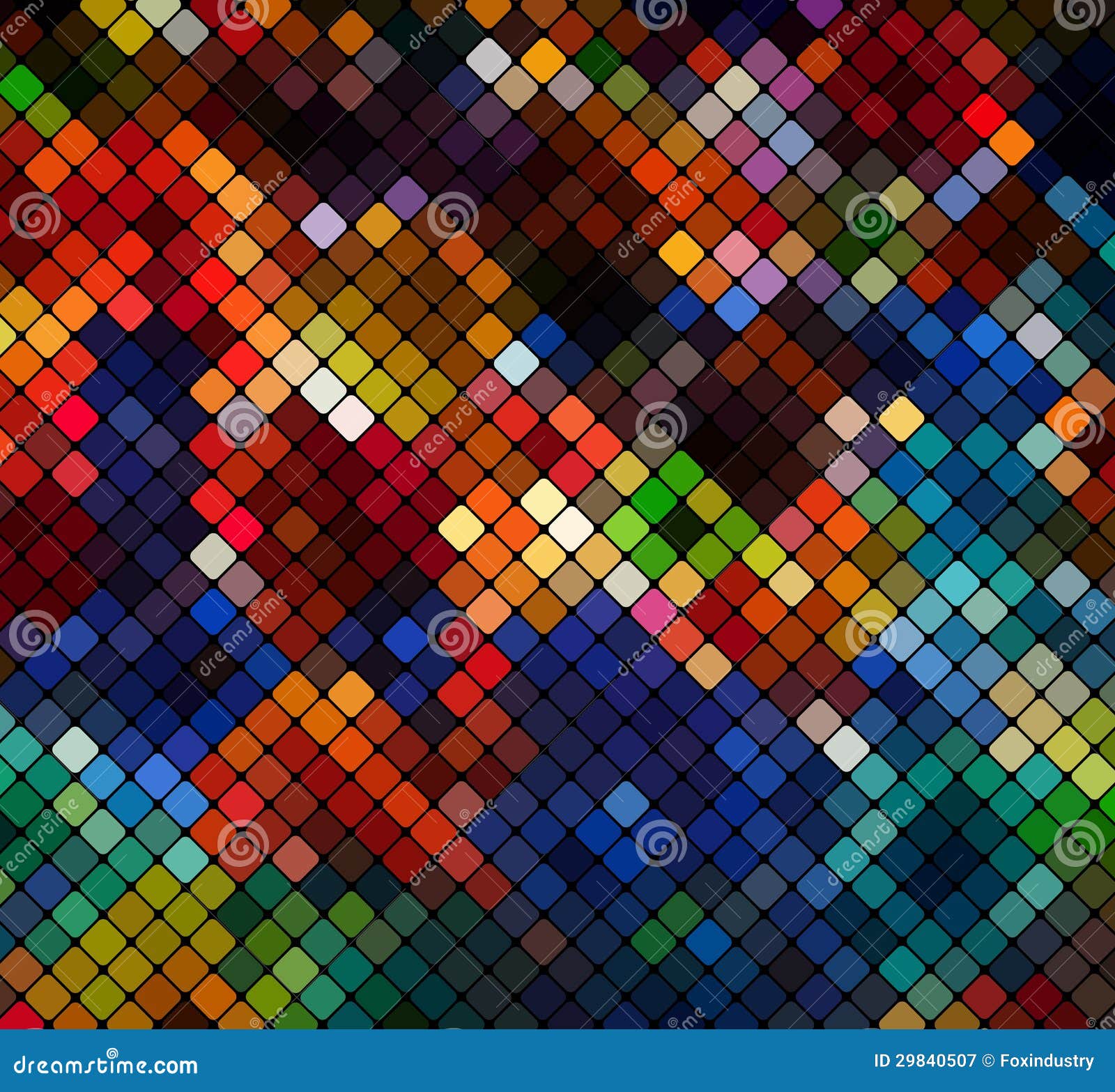 Pixel Art Mosaic: Abstract Minimalism Inspired By Nicolas Bruno Stock ...