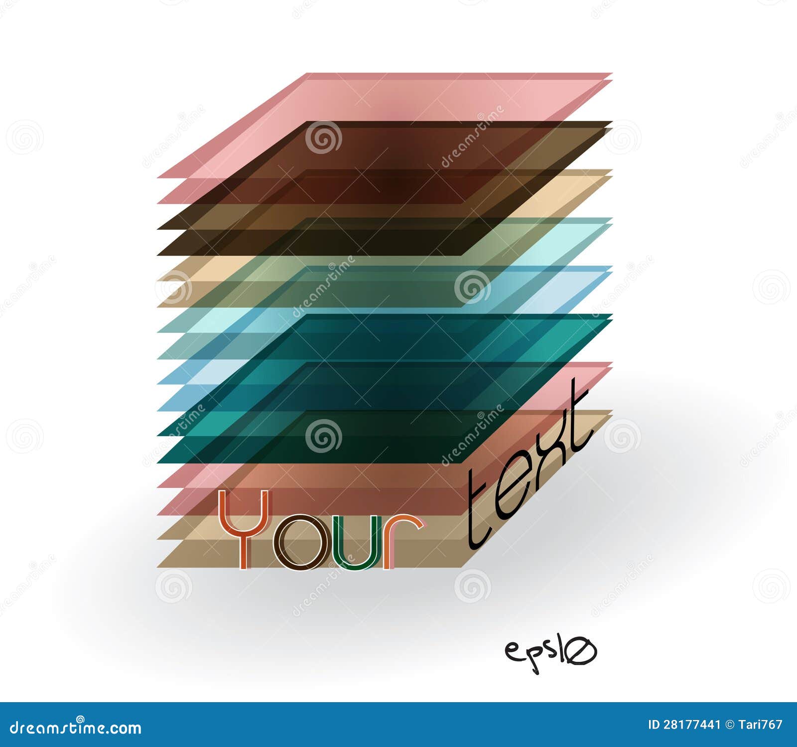 Multicolor Abstract Logo Rectangle. Stock Vector - Illustration of ...