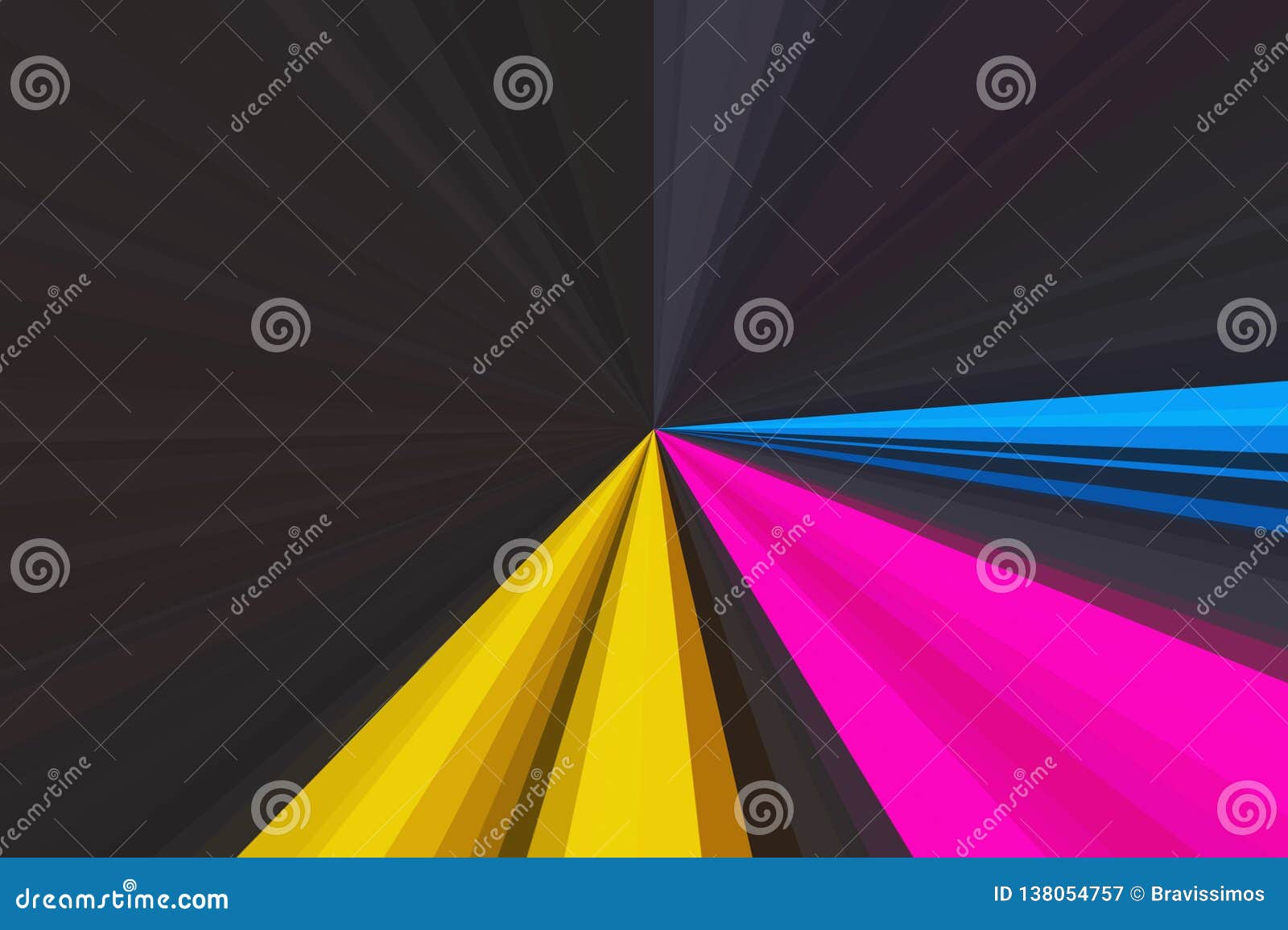 Multicolor Abstract Rays Background. Colorful Stripes Beam Pattern ...