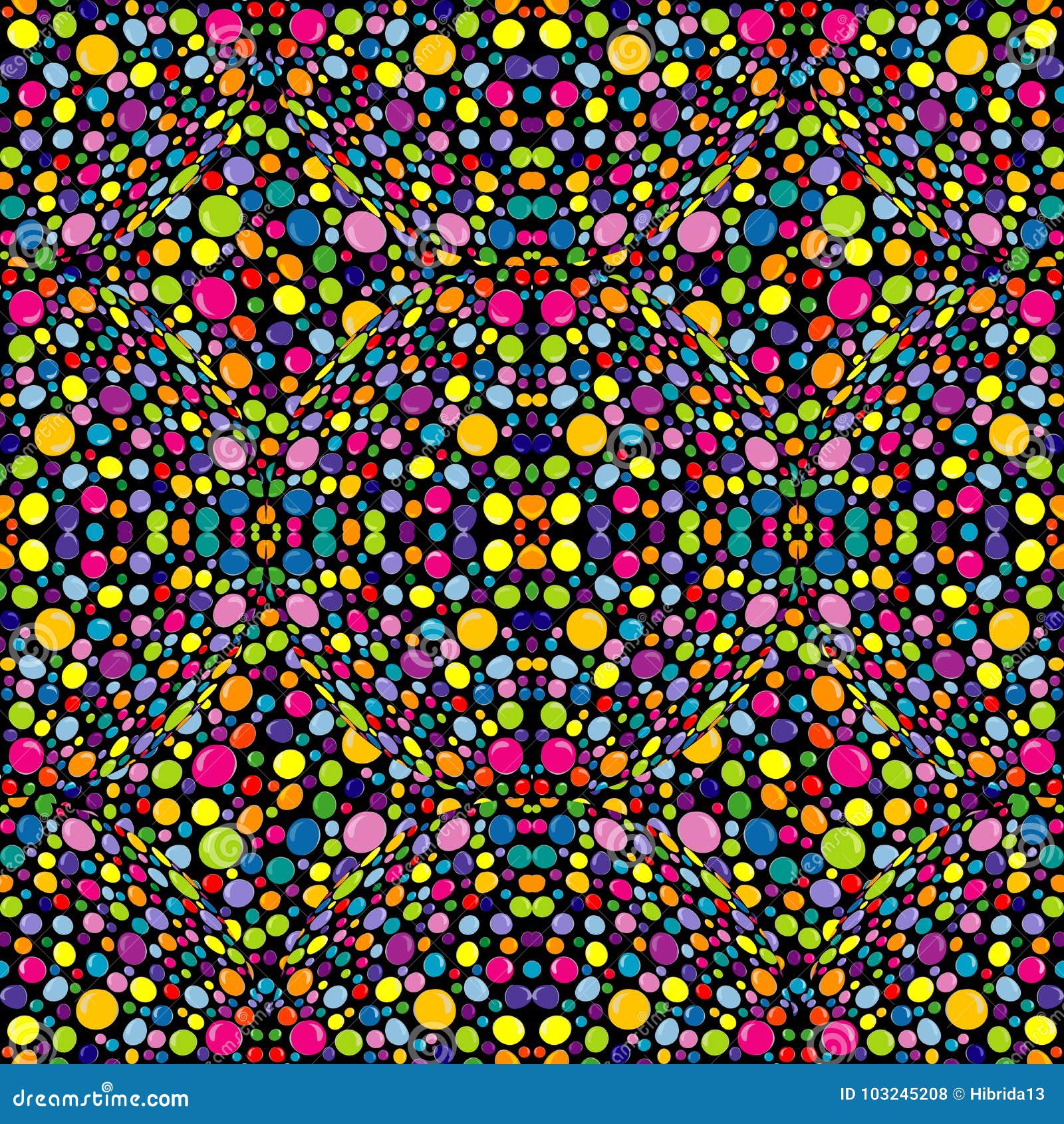 Multicolor, Abstract Pattern with Circles Stock Vector - Illustration ...