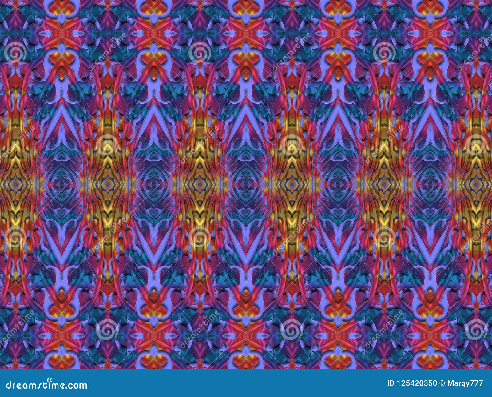 Multicolor Abstract Symmetric Background for Printing on Clothing and ...